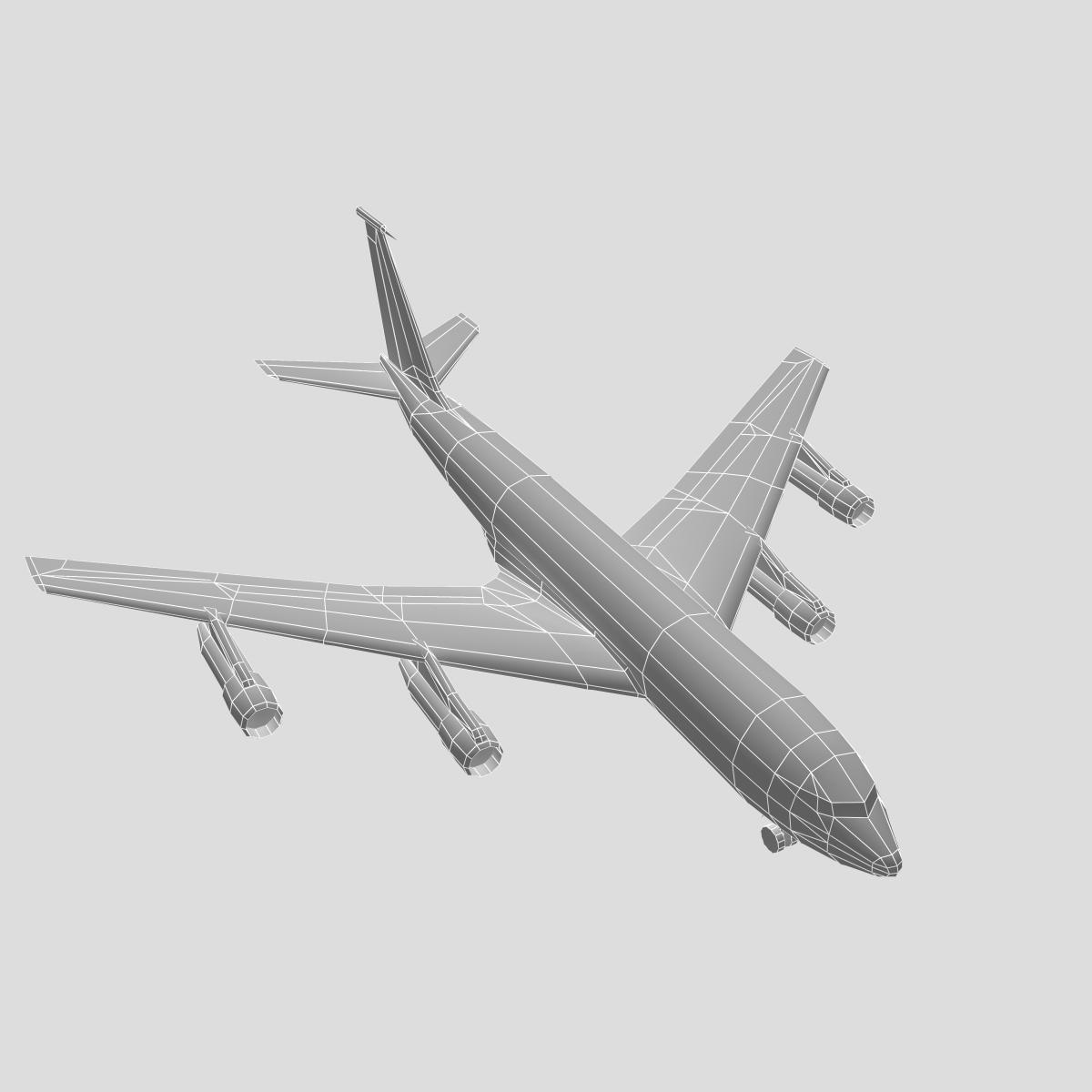 3d boeing 720 model