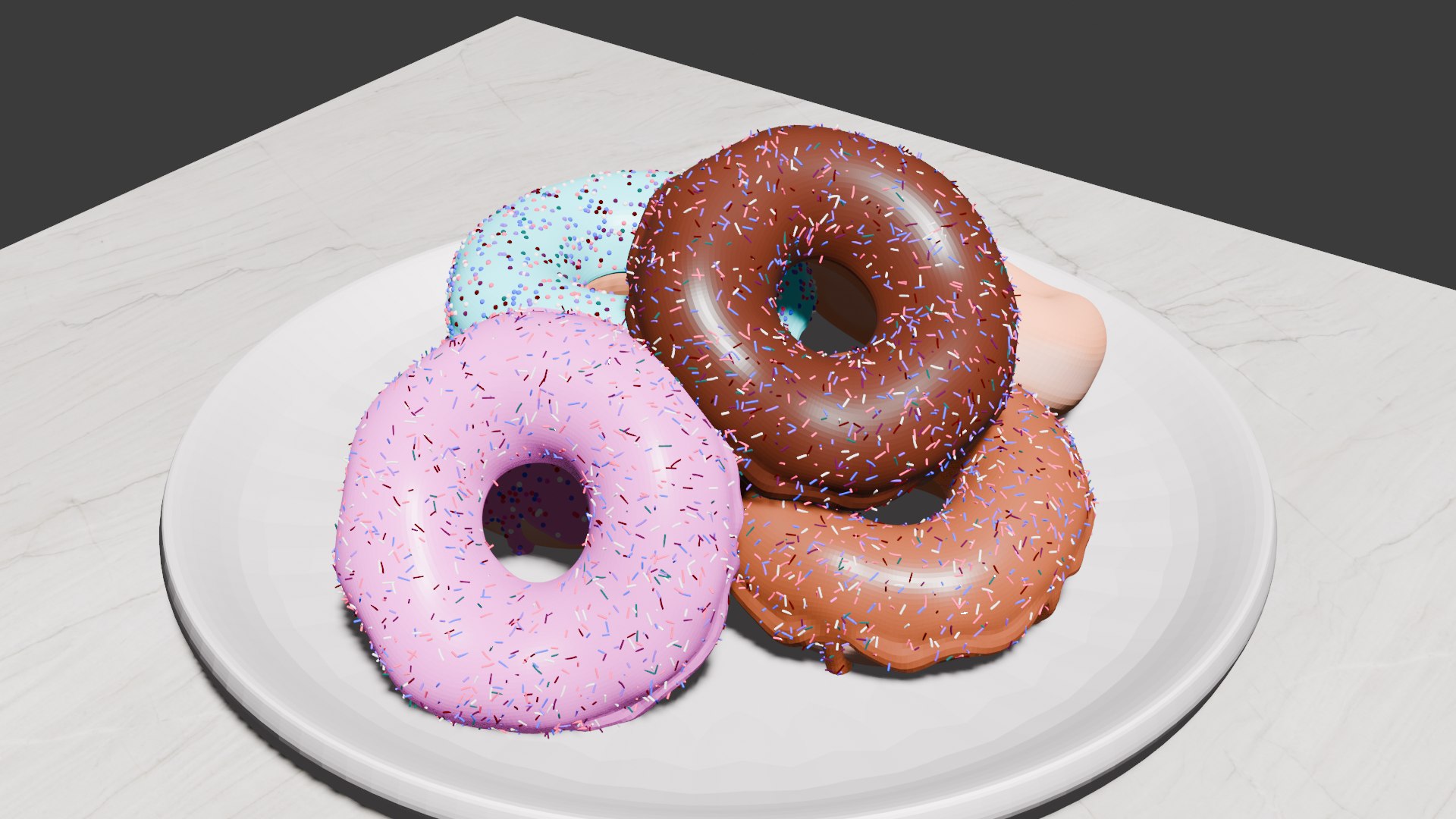 Donut Model - TurboSquid 2201439