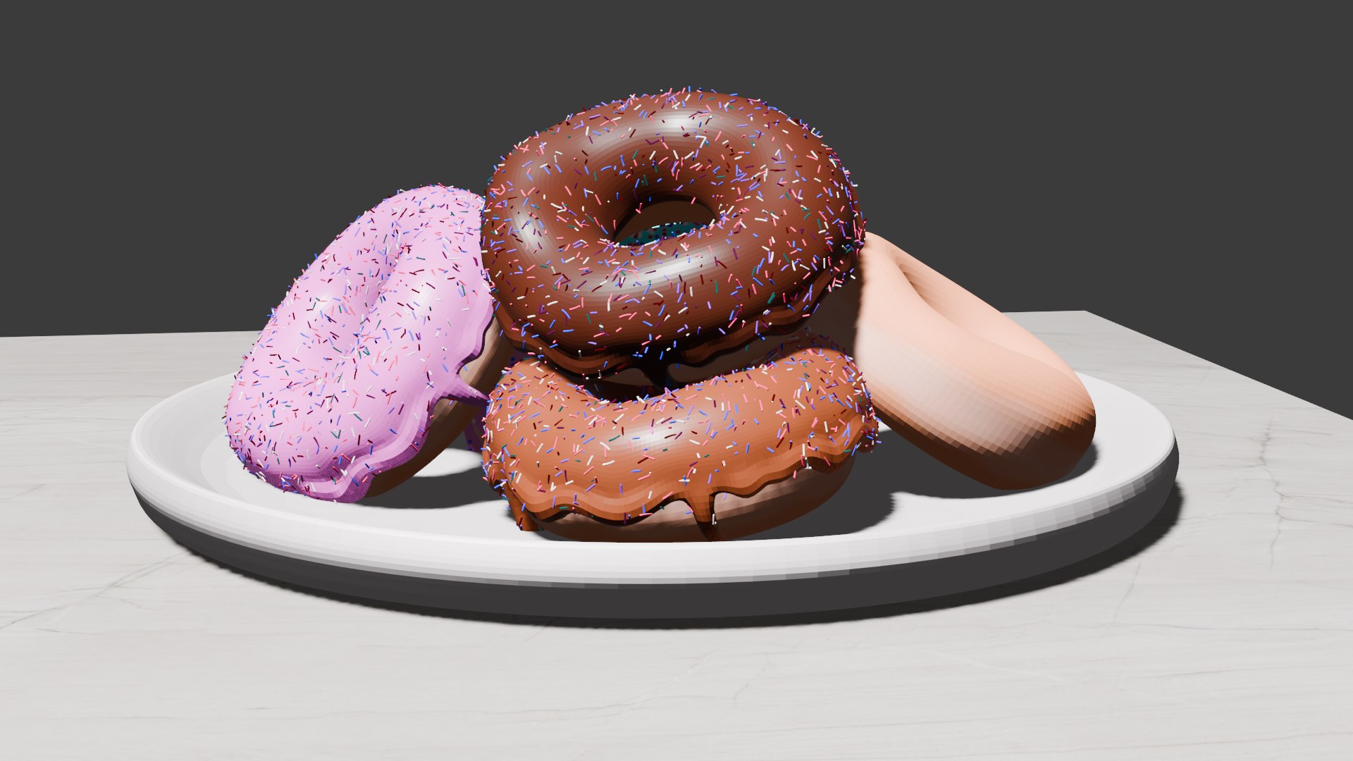 Donut Model - TurboSquid 2201439