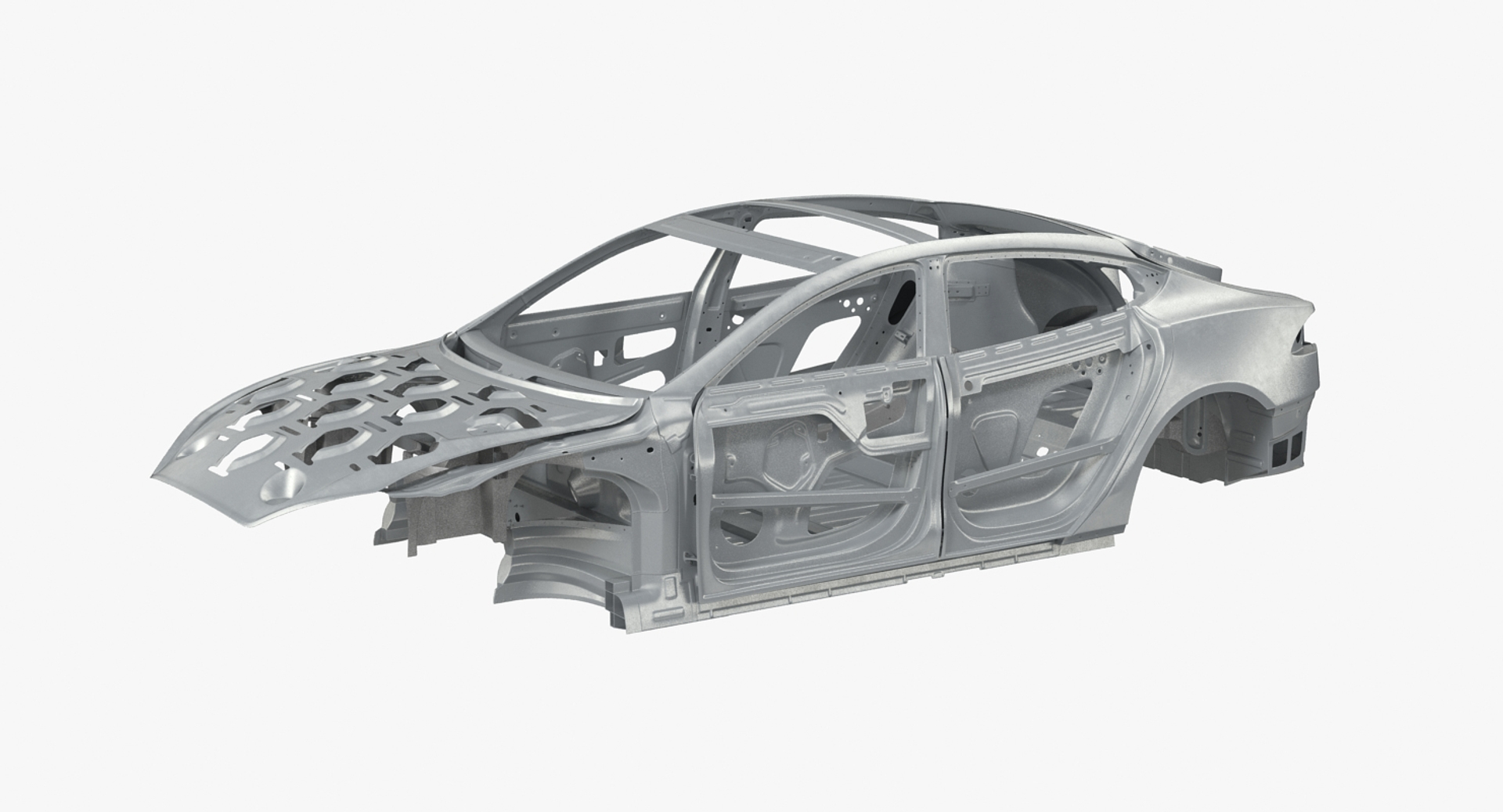 Tesla S Frame Rigged 3d Max