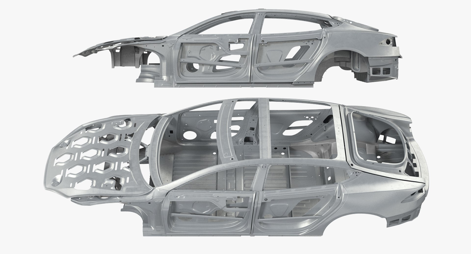 Tesla S Frame Rigged 3d Max
