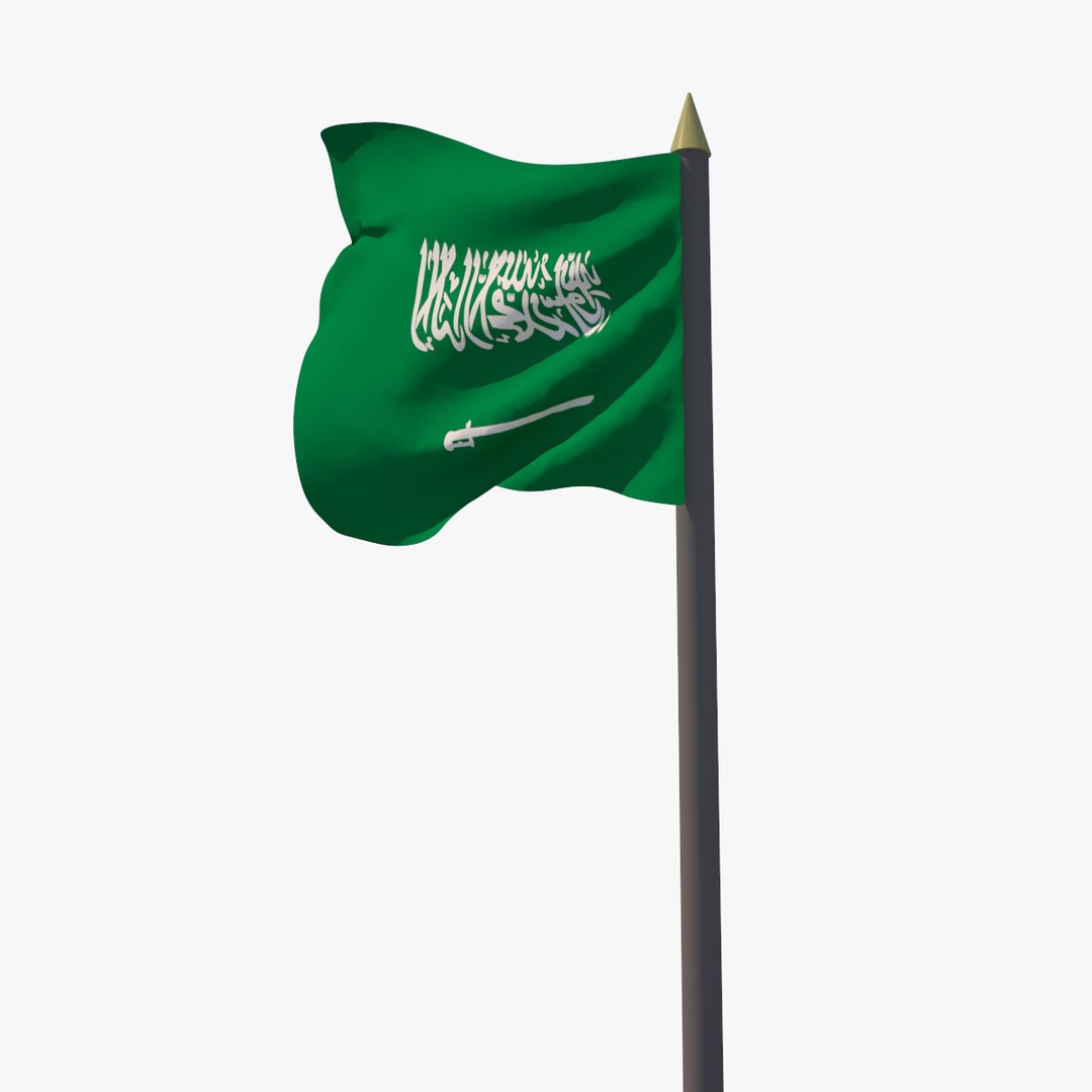 Flag Saudi Arabia Ksa 3D Model - TurboSquid 1189953