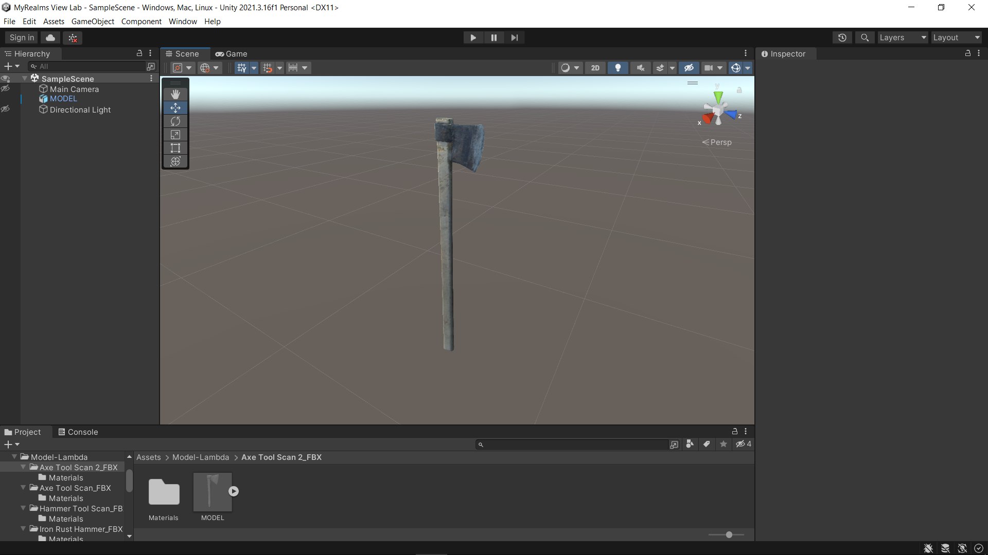 3D Long Axe Scan - TurboSquid 2077679