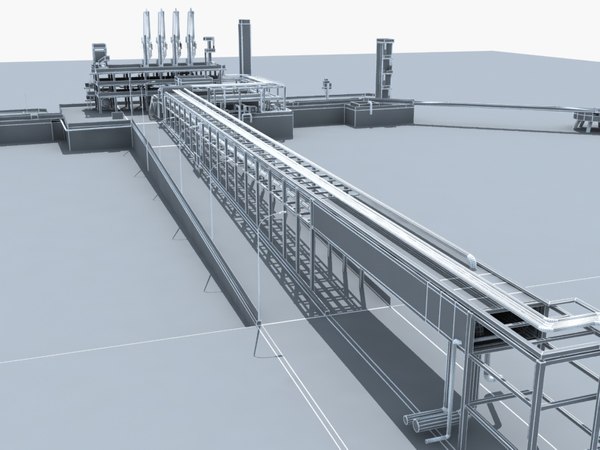 Lng loading wharf model - TurboSquid 1431081