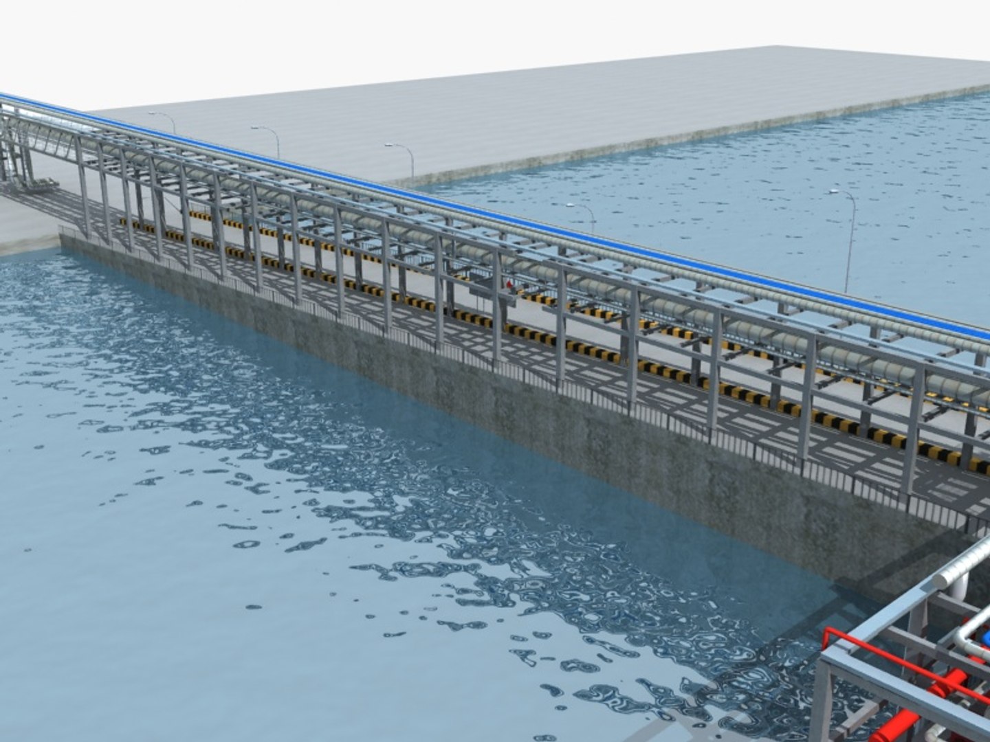 Lng Loading Wharf Model - TurboSquid 1431081