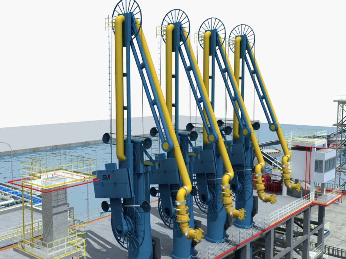 Lng Loading Wharf Model - TurboSquid 1431081
