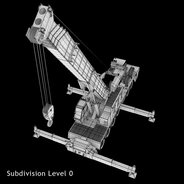 3d mobile crane model