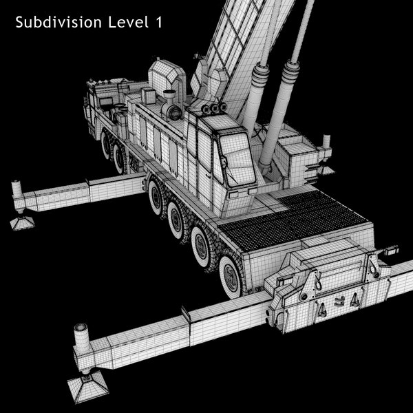 3d mobile crane model