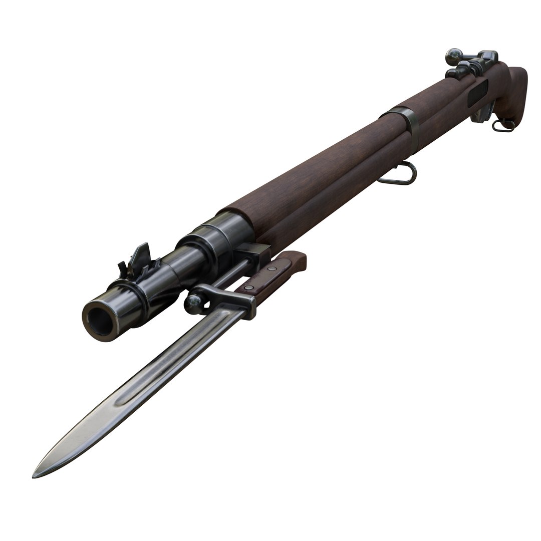 3D Mannlicher Gun Model - TurboSquid 1535666