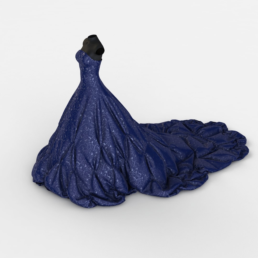 3d Evening Dress Model