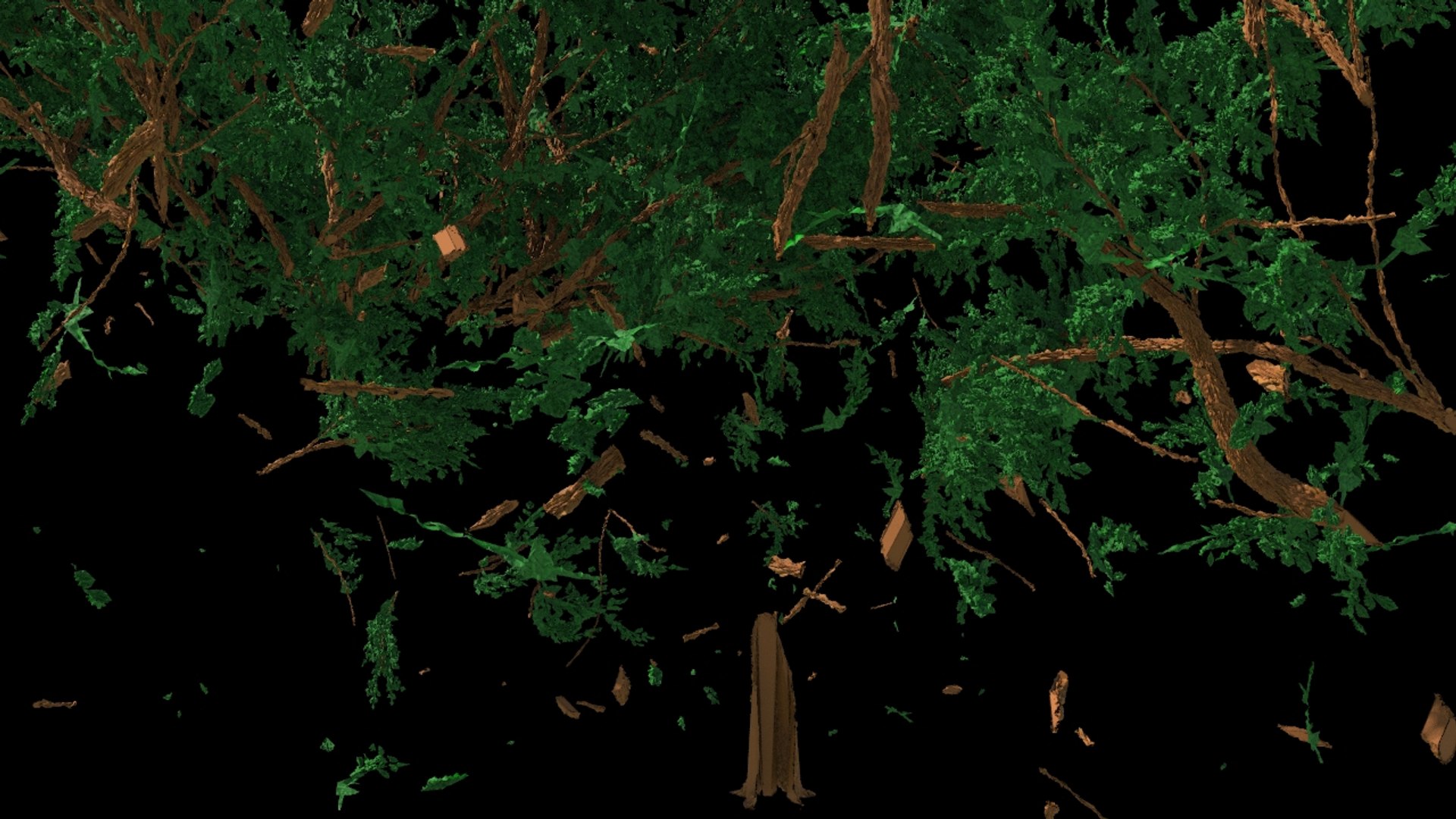 Tree Shatters Houdini 3d 3ds