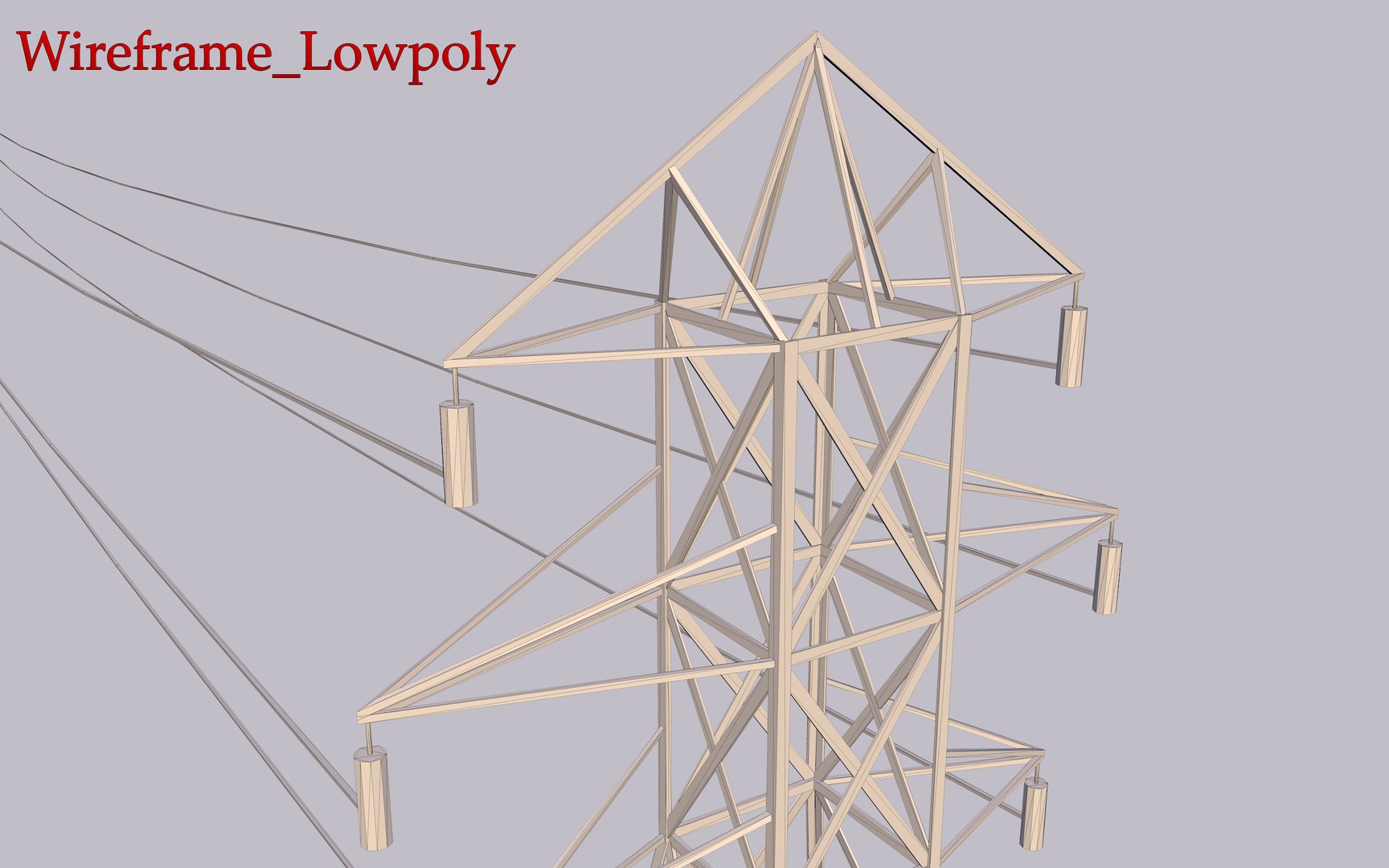 Realistic Electric Power Line 3D Model - TurboSquid 1508762