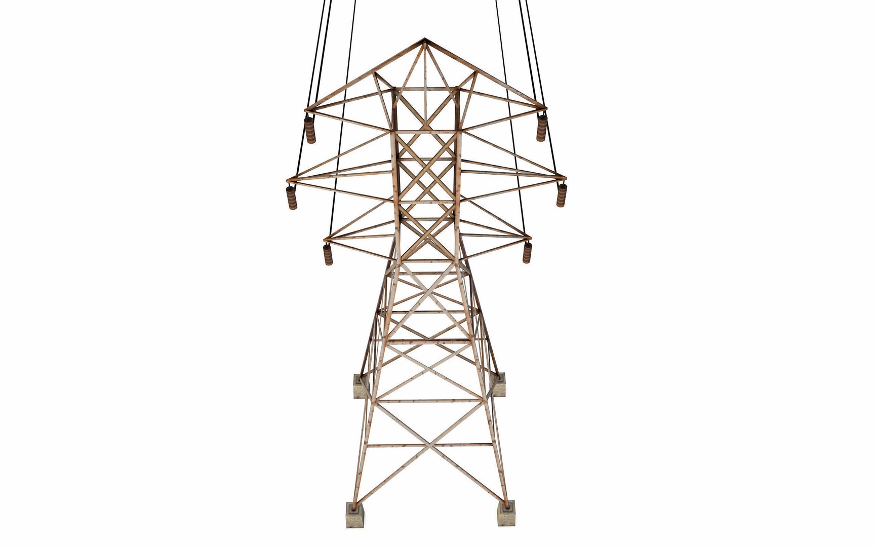 Realistic Electric Power Line 3D Model - TurboSquid 1508762