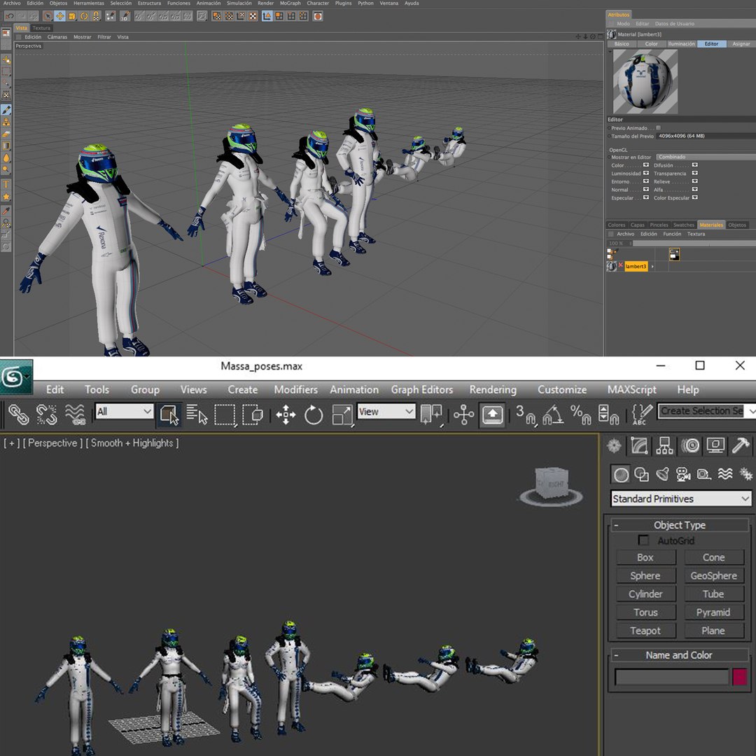 3d Model Felipe Massa 2016