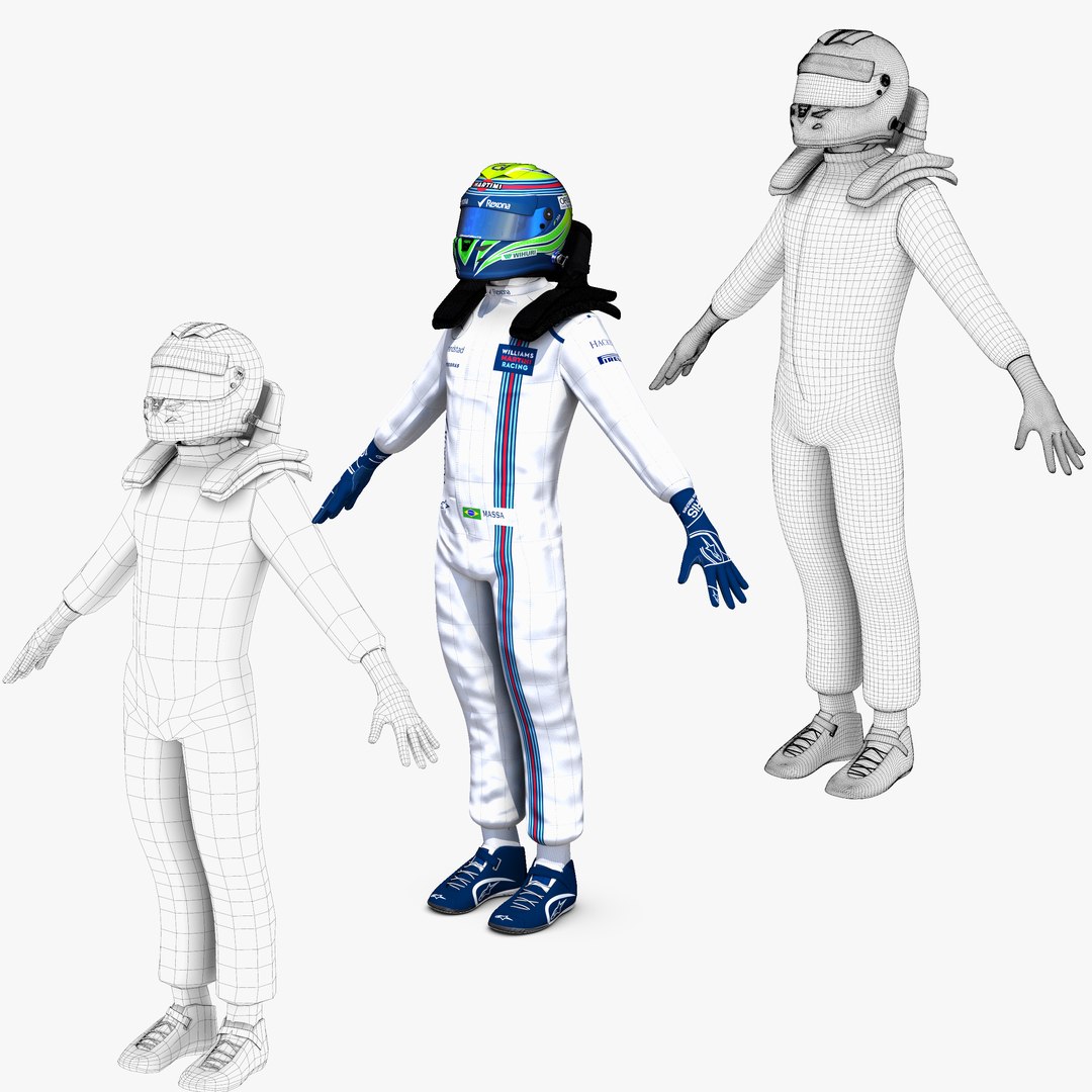 3d Model Felipe Massa 2016