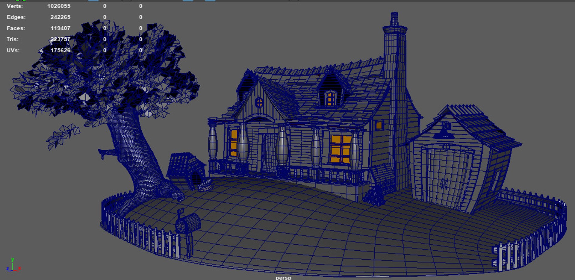 Toon House 3D Model - TurboSquid 1368549