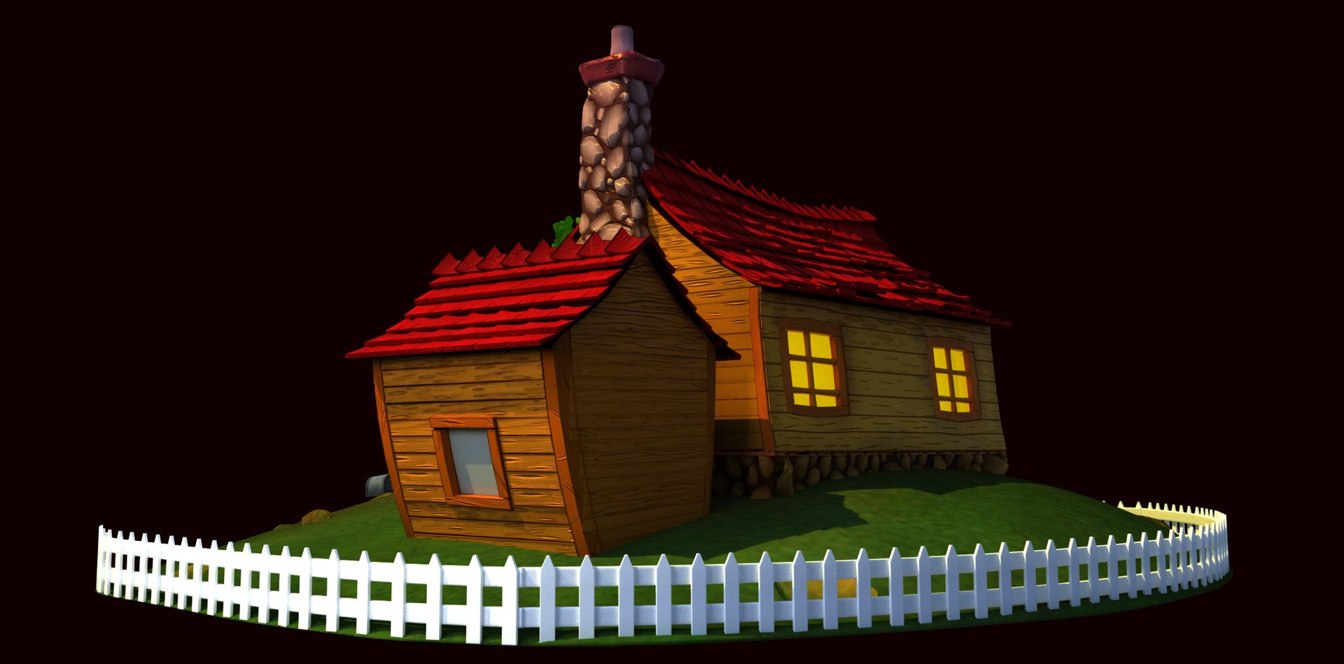 Toon House 3D Model - TurboSquid 1368549