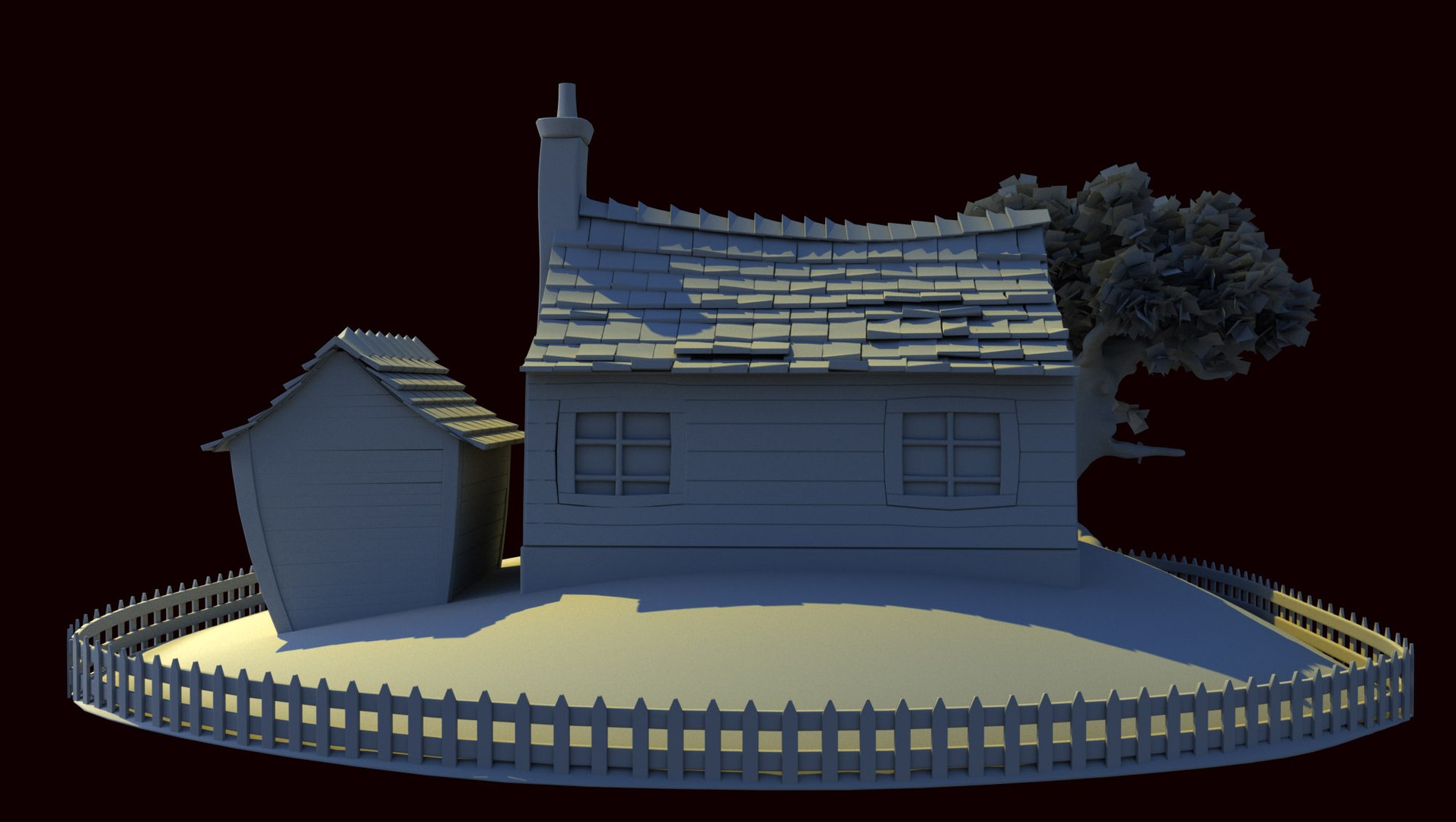 Toon House 3D Model - TurboSquid 1368549