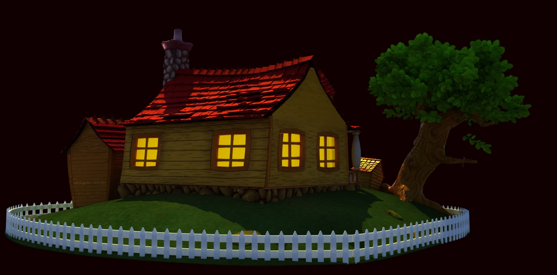 Toon House 3D Model - TurboSquid 1368549