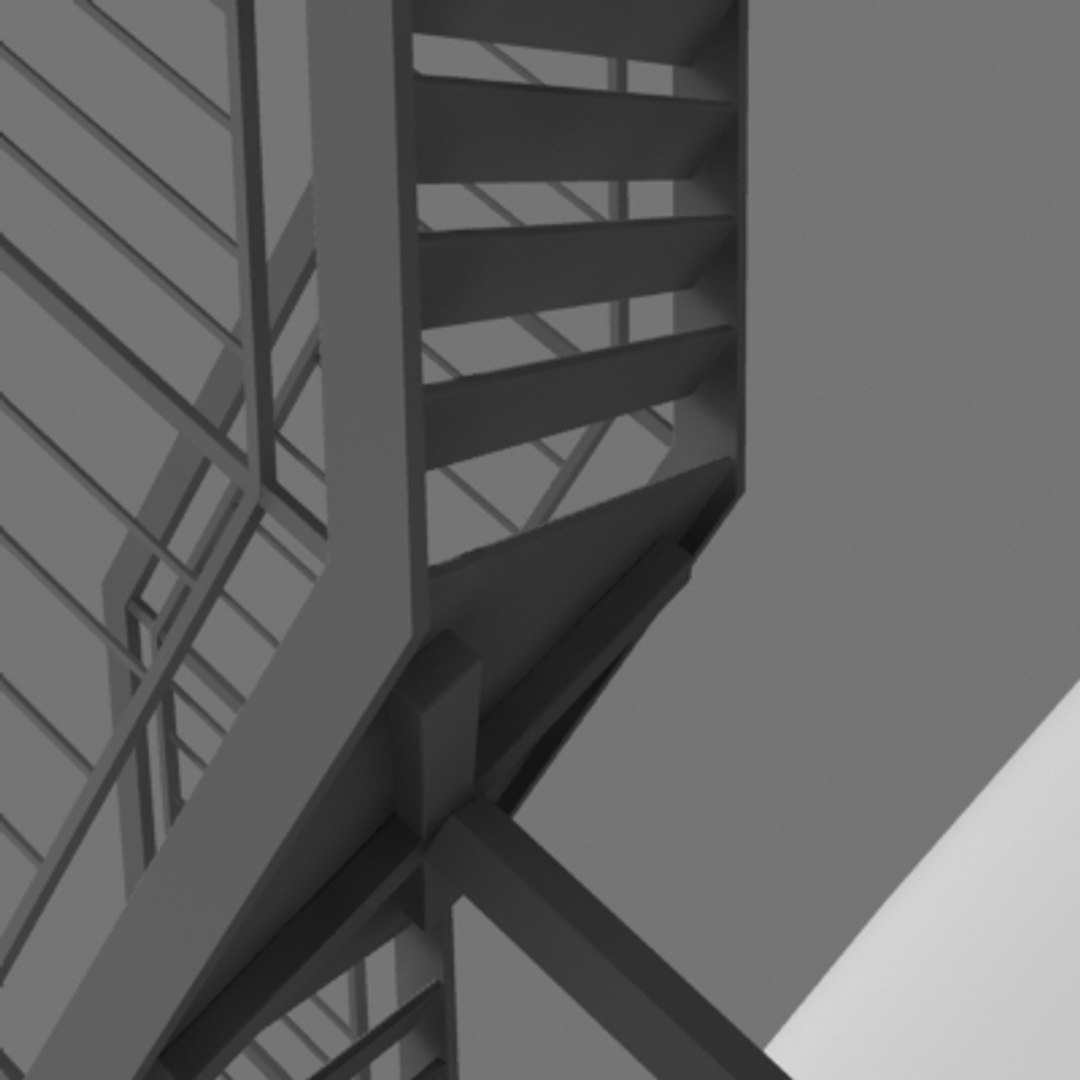 3d Steel Footbridge Span