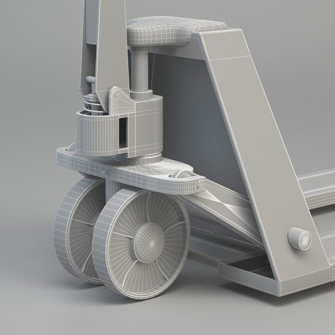 3d Pallet Truck Industrial Model