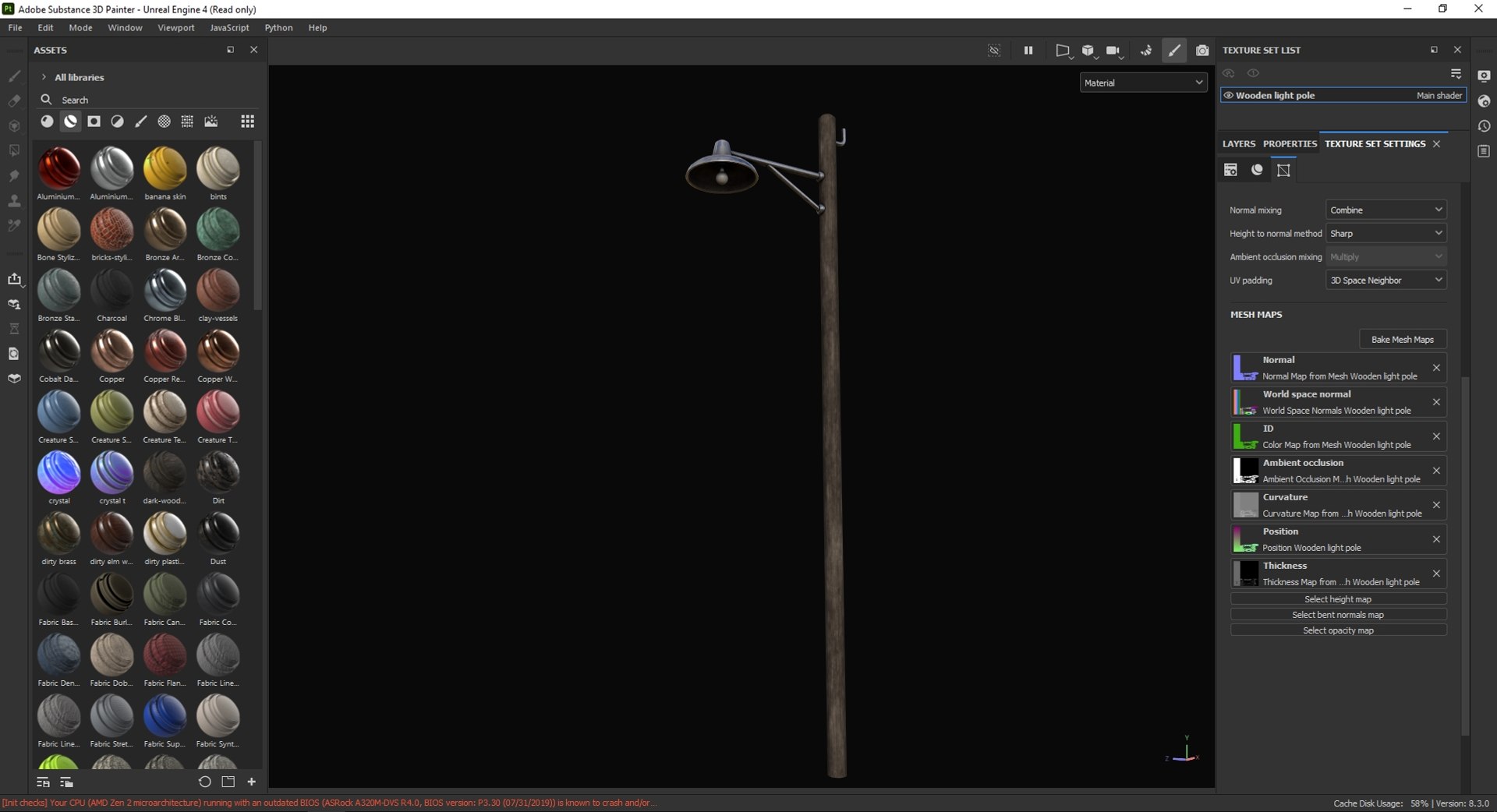 Wooden Light Pole 3D Model - TurboSquid 2102392