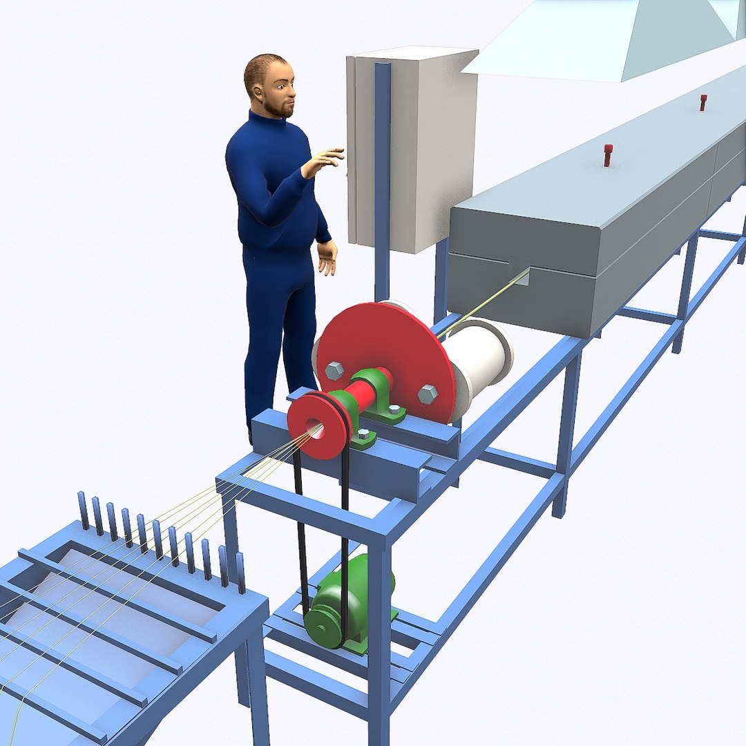 Fibre-reinforced Plastic Rebar Factory Model - TurboSquid 1297054