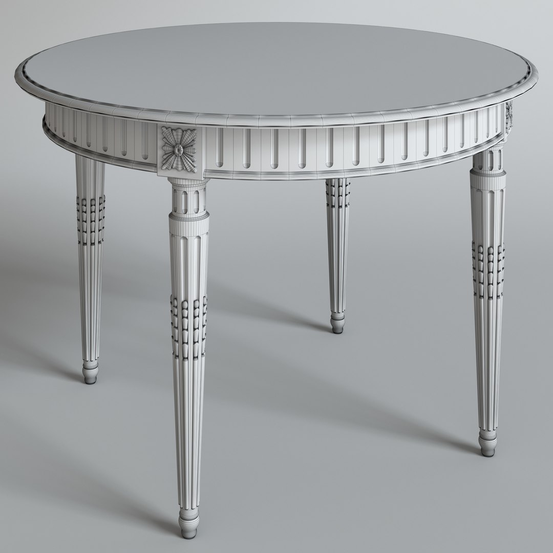 3D Model Neoclassic Table - TurboSquid 1573870