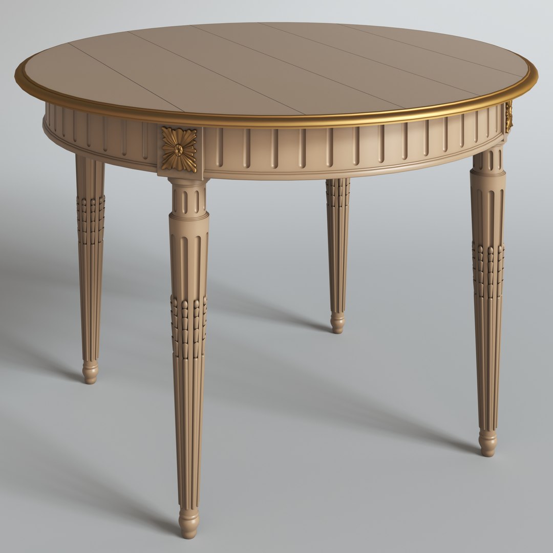 3D Model Neoclassic Table - TurboSquid 1573870