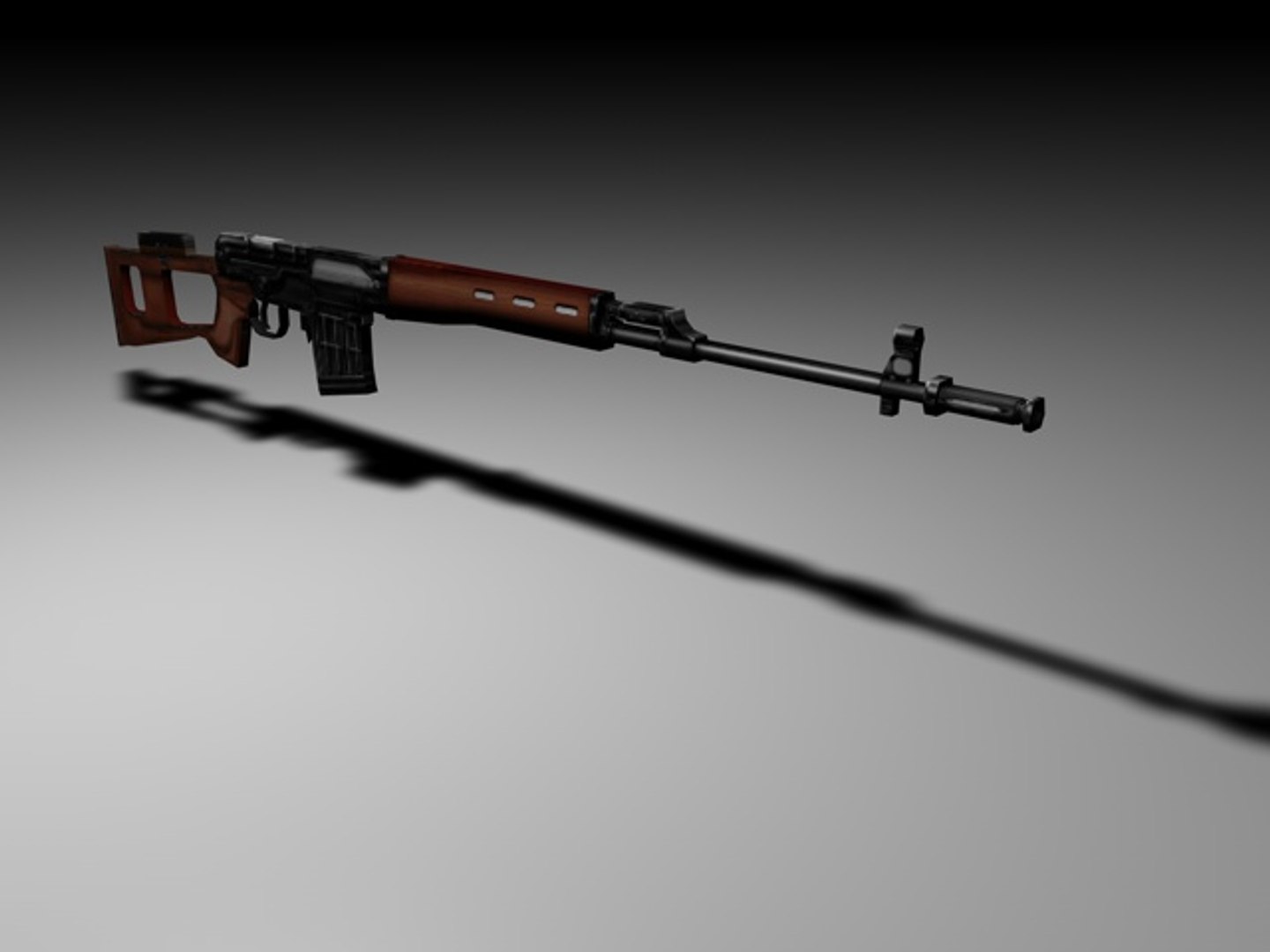 Dragunov Rifle 3d Model