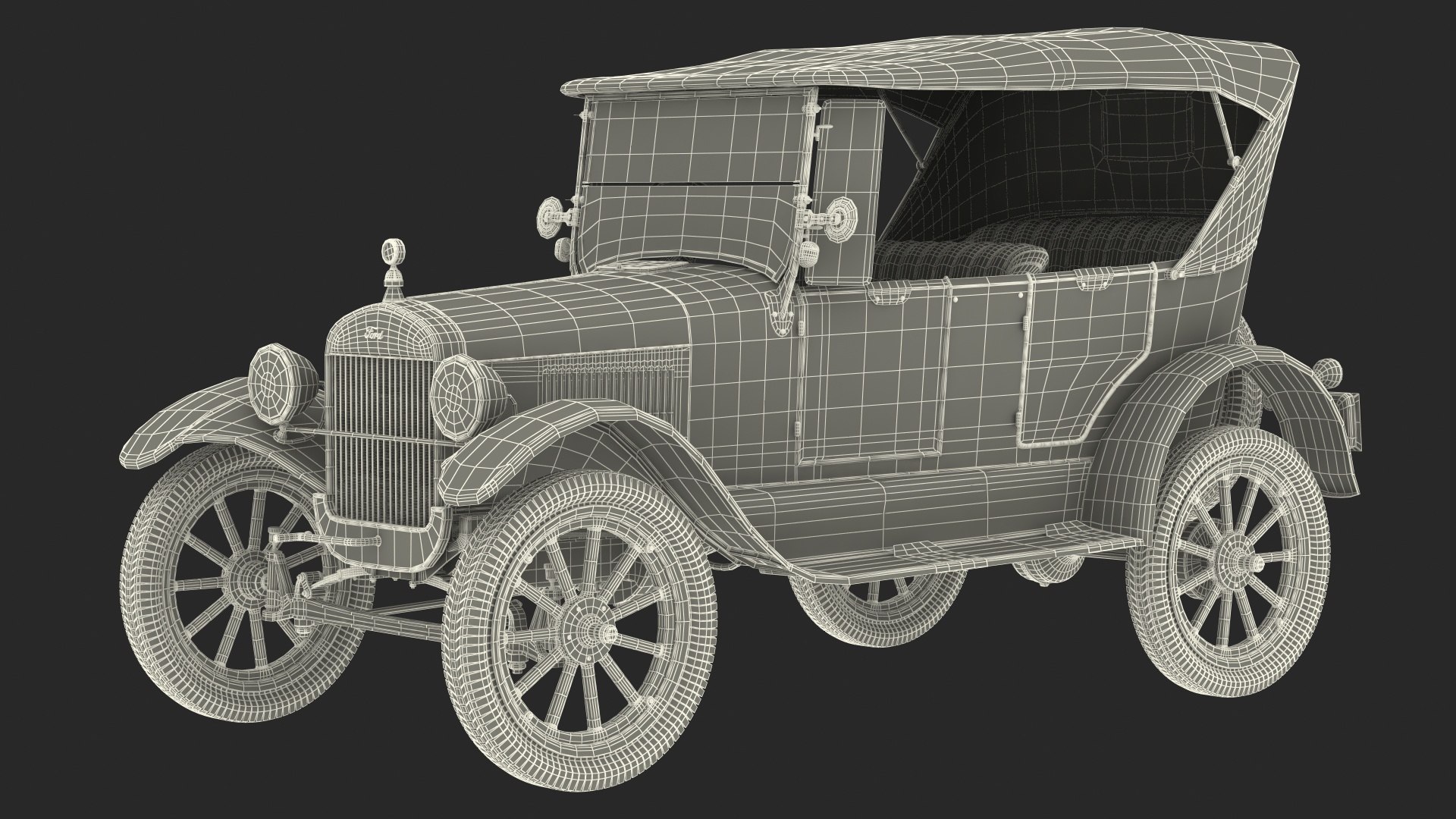 Classic Vintage 20s Car Model - TurboSquid 1551732