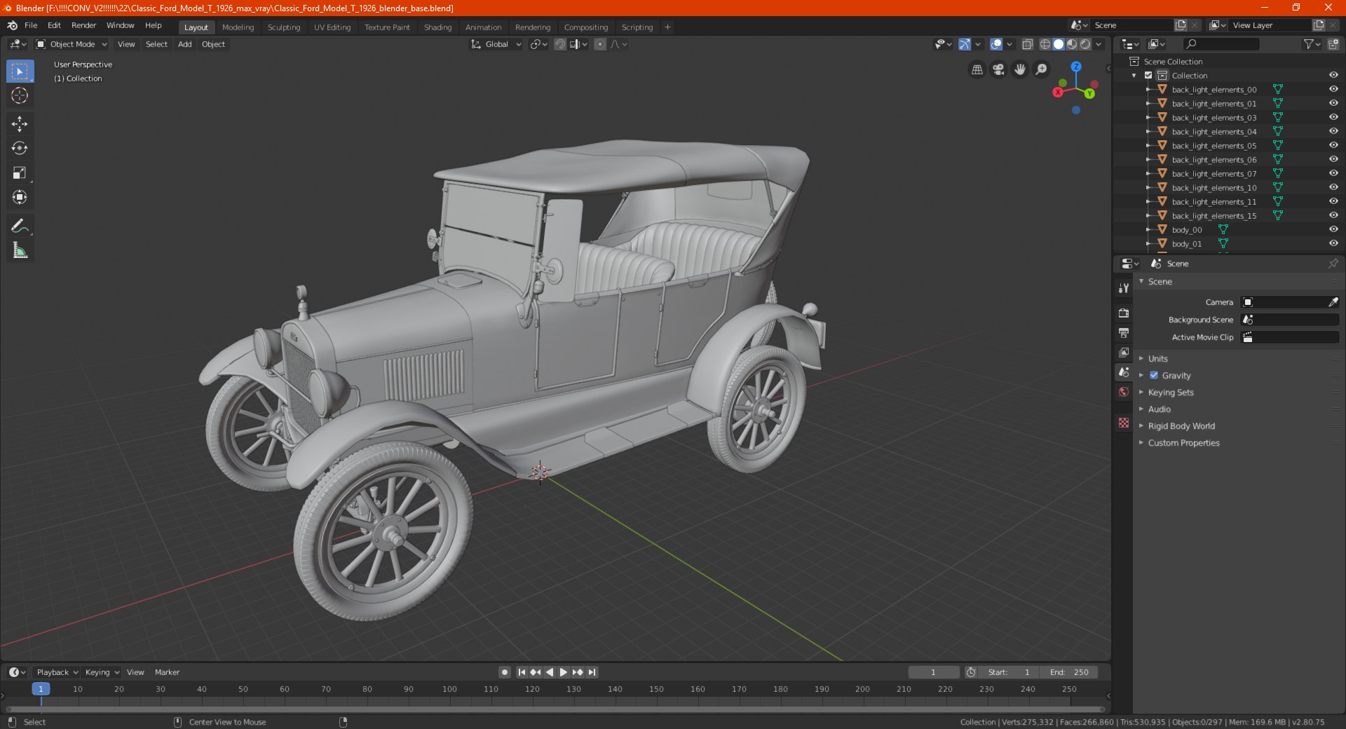 Classic Vintage 20s Car Model - TurboSquid 1551732