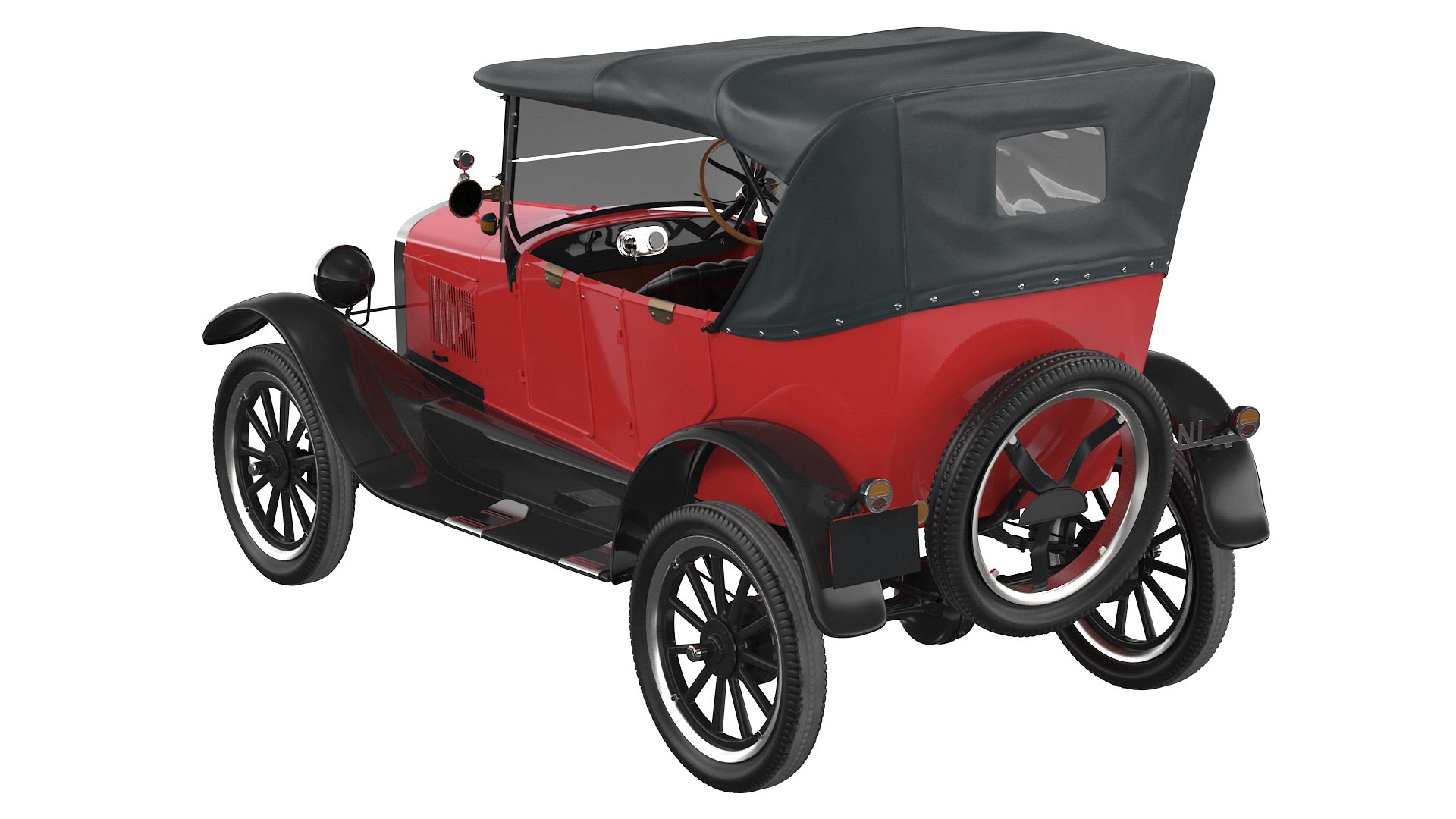 Classic vintage 20s car model - TurboSquid 1551732