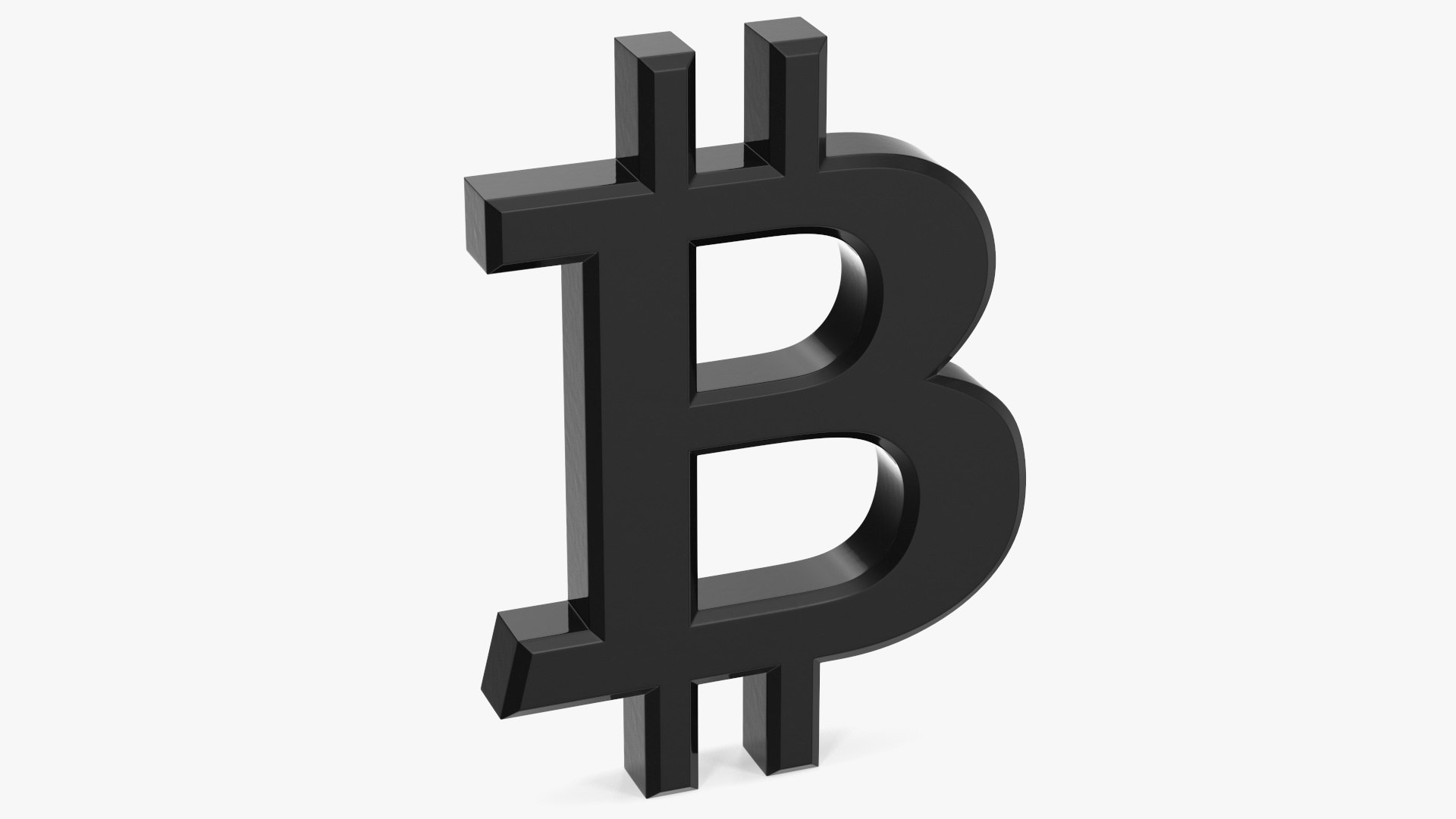 Bitcoin Symbol Plastic Model - TurboSquid 1687857