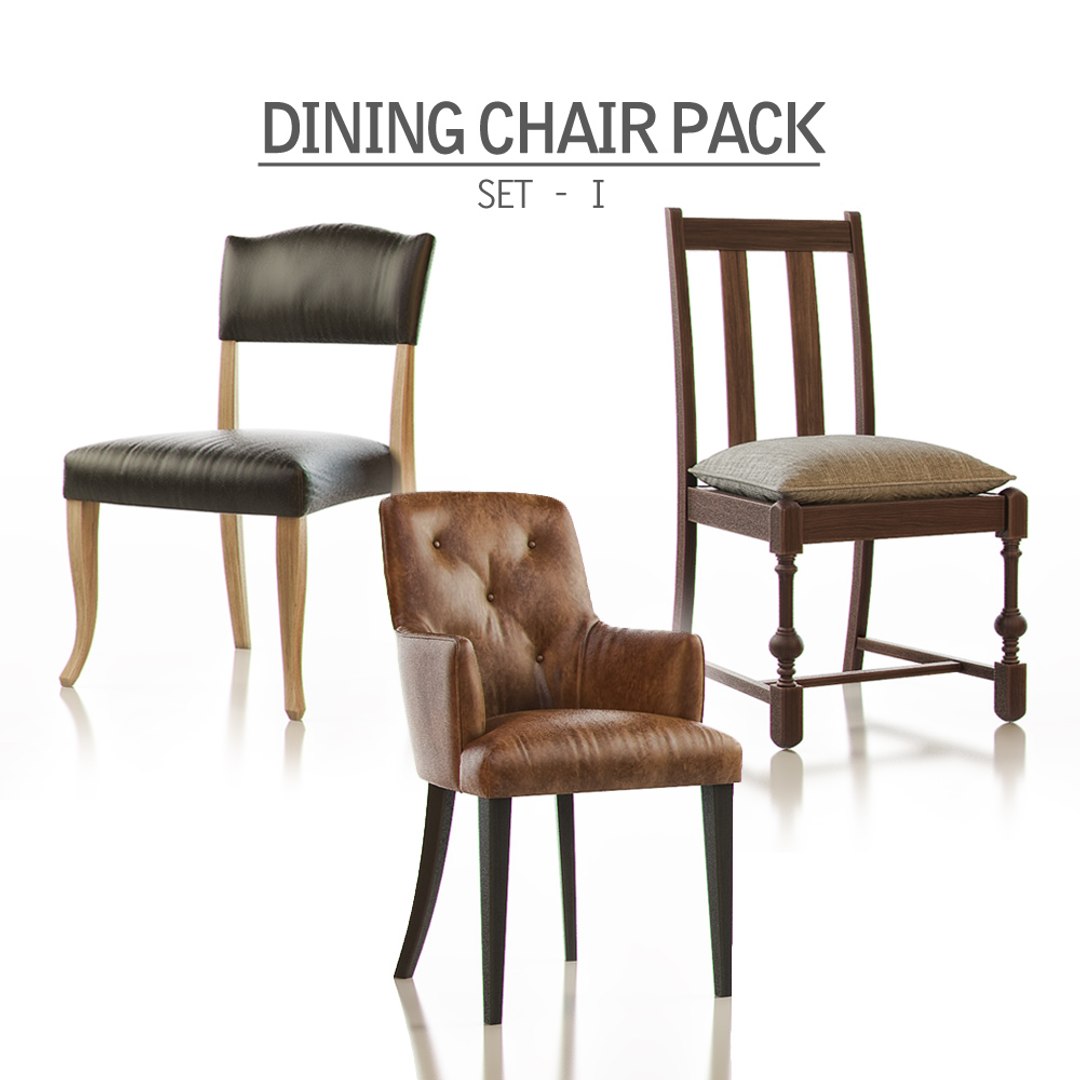 3d Dining Chair Pack