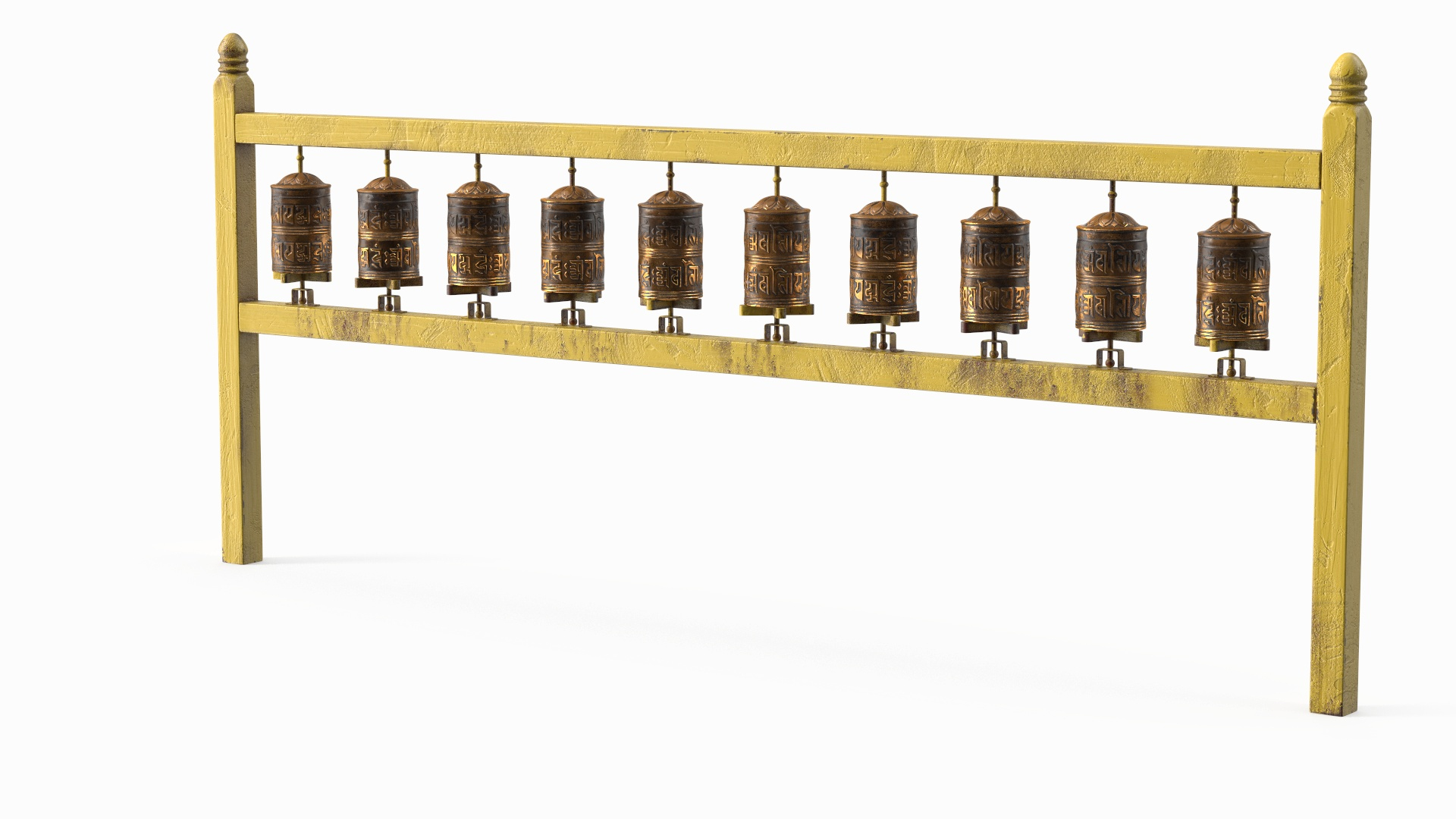 3D model Bronze Prayer Wheel - TurboSquid 2054477