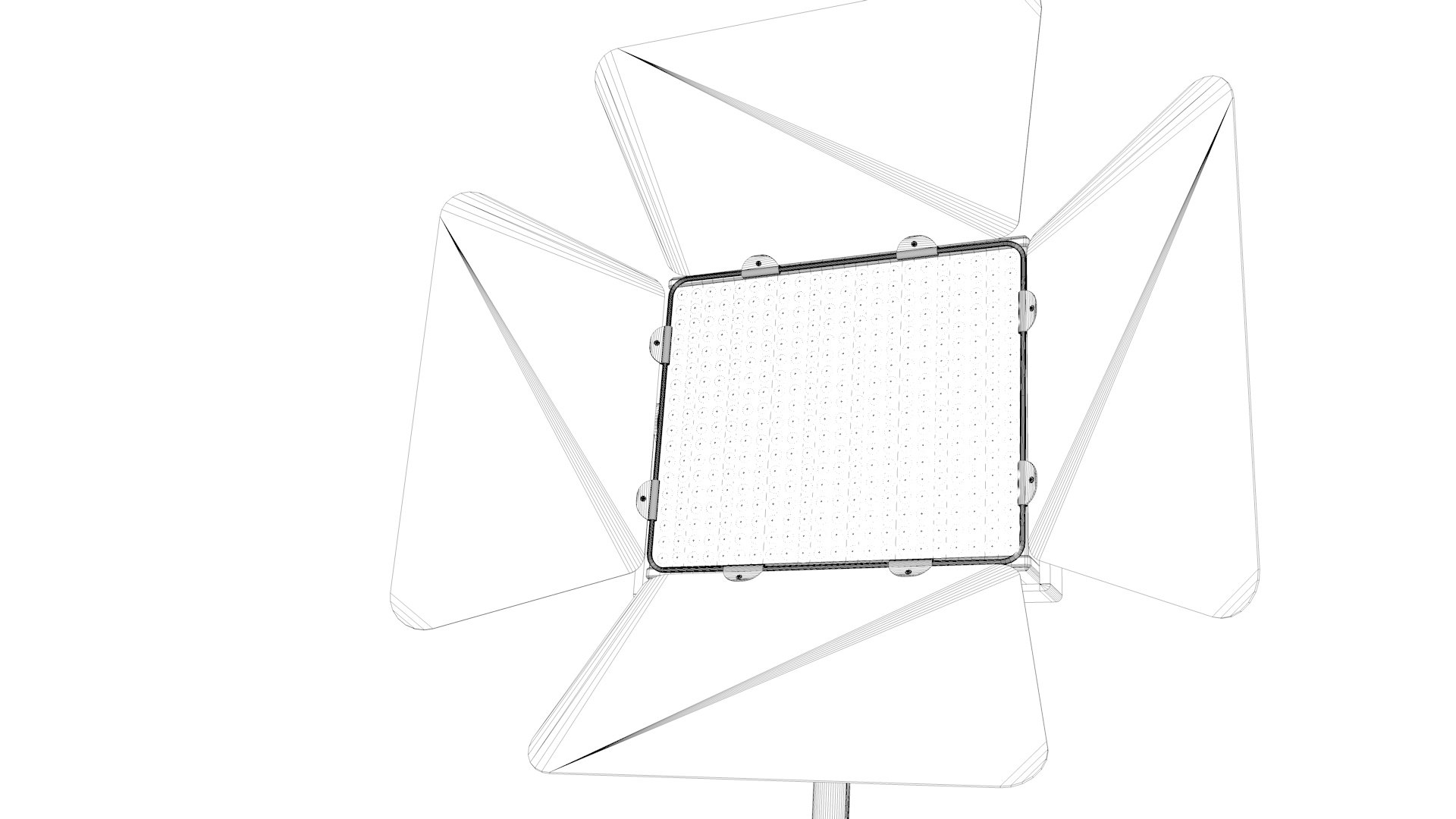 Barn Door Studio Light 3D Model - TurboSquid 1751700