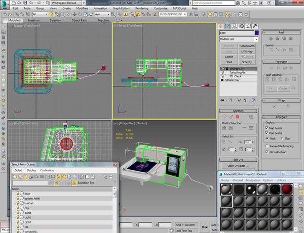 3D machine embroidery - TurboSquid 1671512