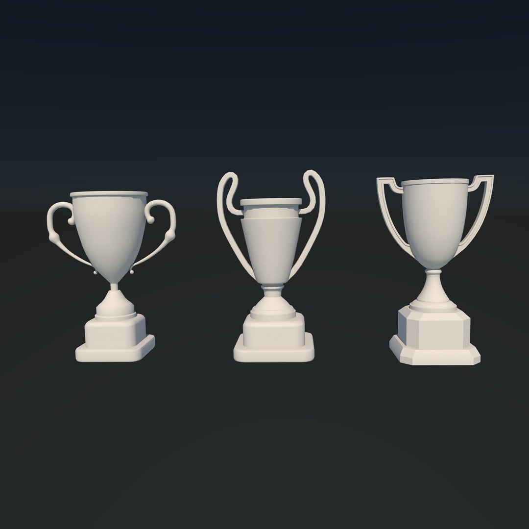 Golden Trophy 3D Model Model - TurboSquid 2339347