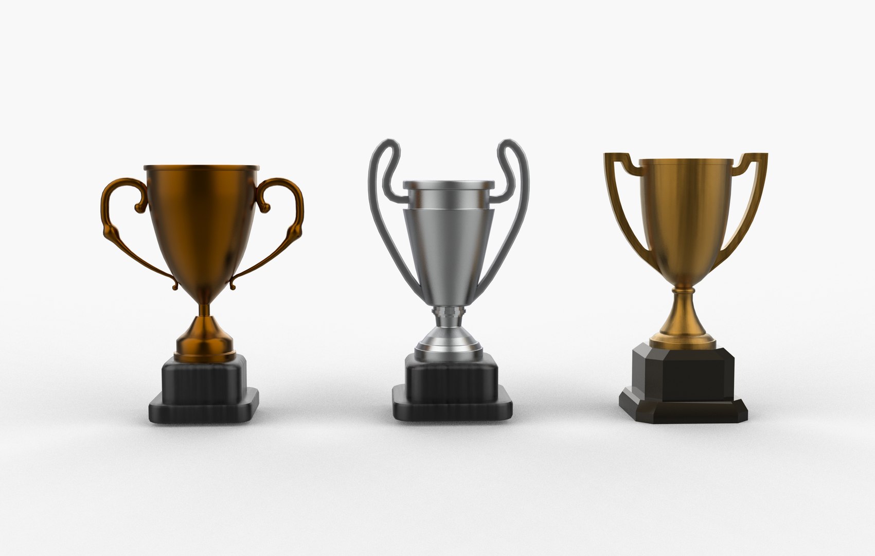 Golden Trophy 3D Model Model - TurboSquid 2339347