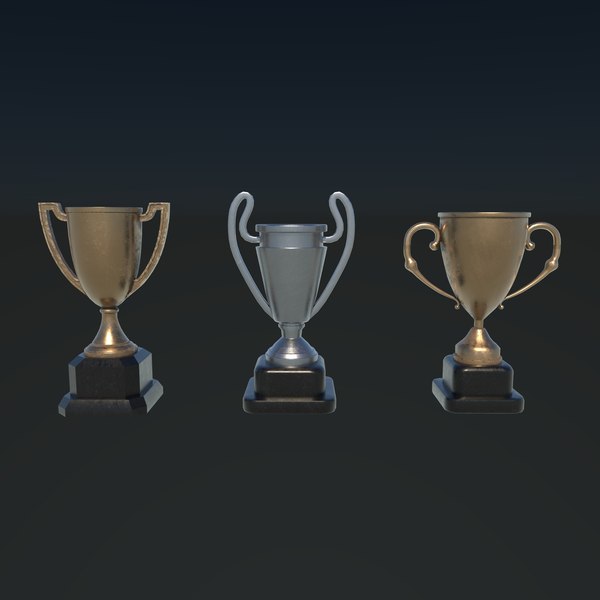 modelo 3d Modelo 3D del trofeo dorado - TurboSquid 2339347