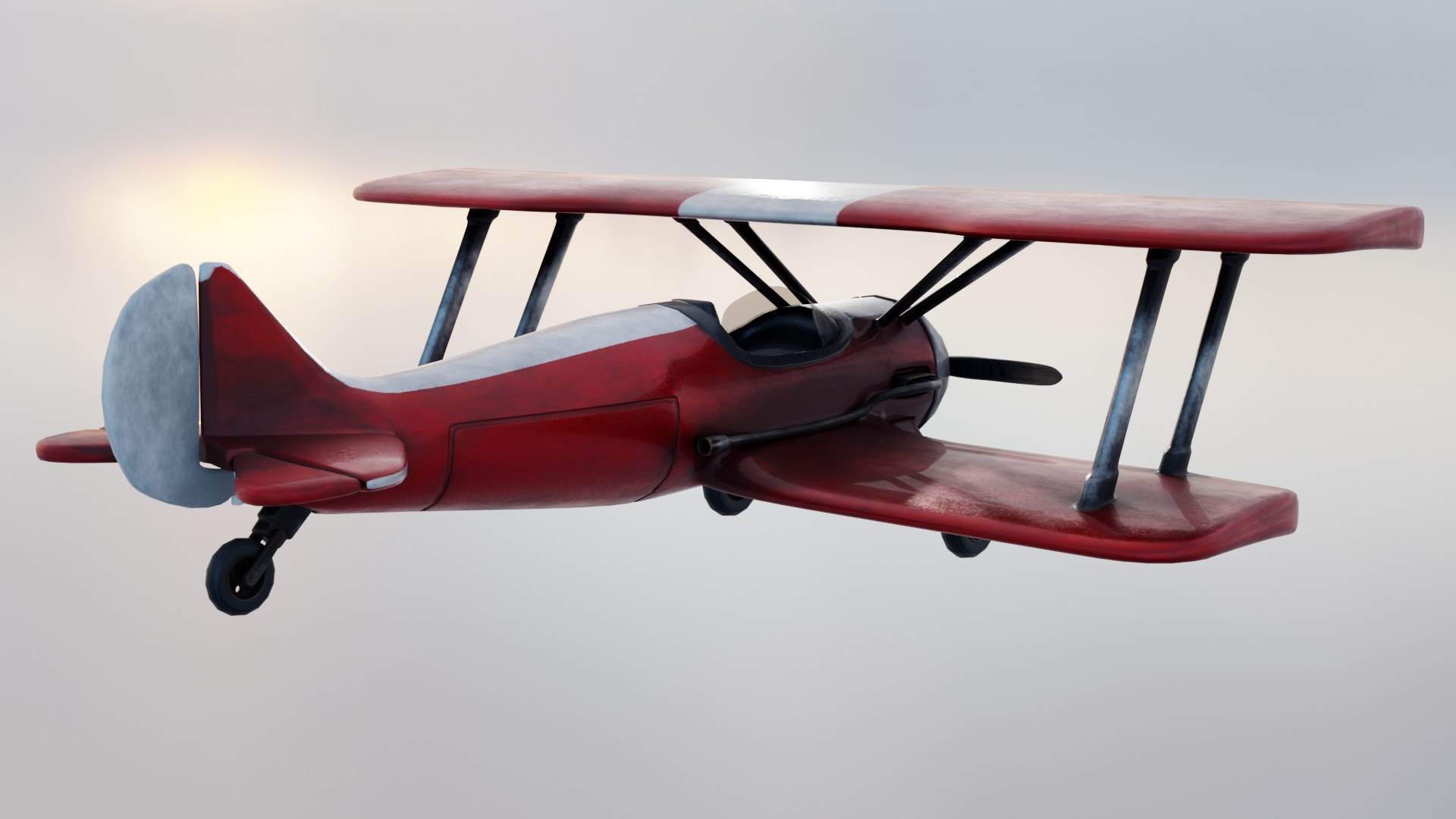 3D Modern Biplane Model - TurboSquid 2426161