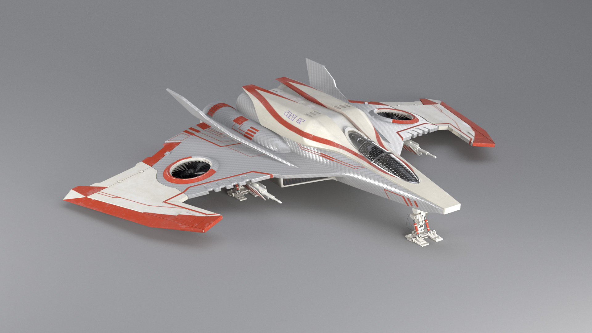 3D Spaceship Space Fighter Model - TurboSquid 1690252