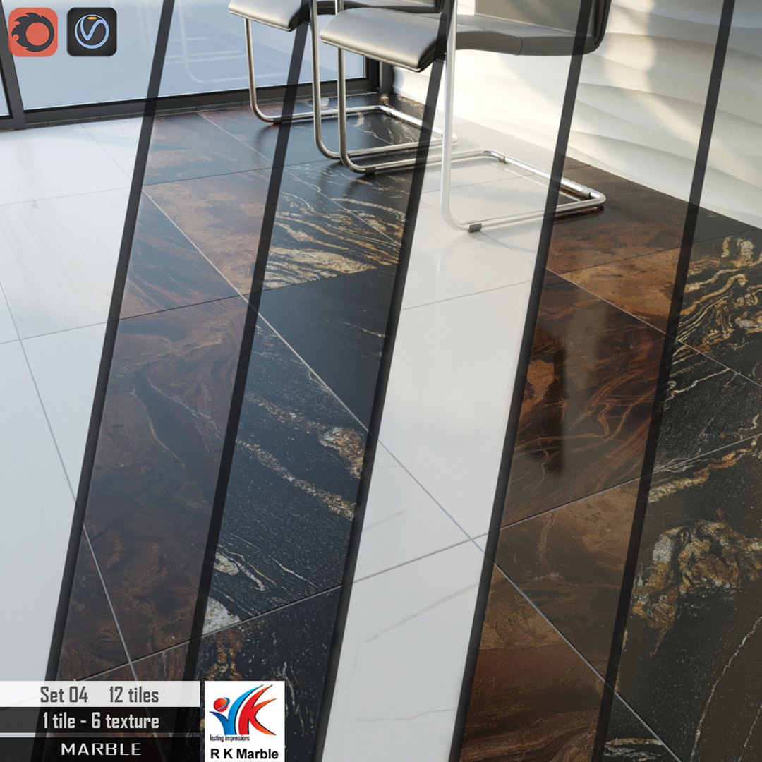 Tile R K Marble Model - TurboSquid 1251121