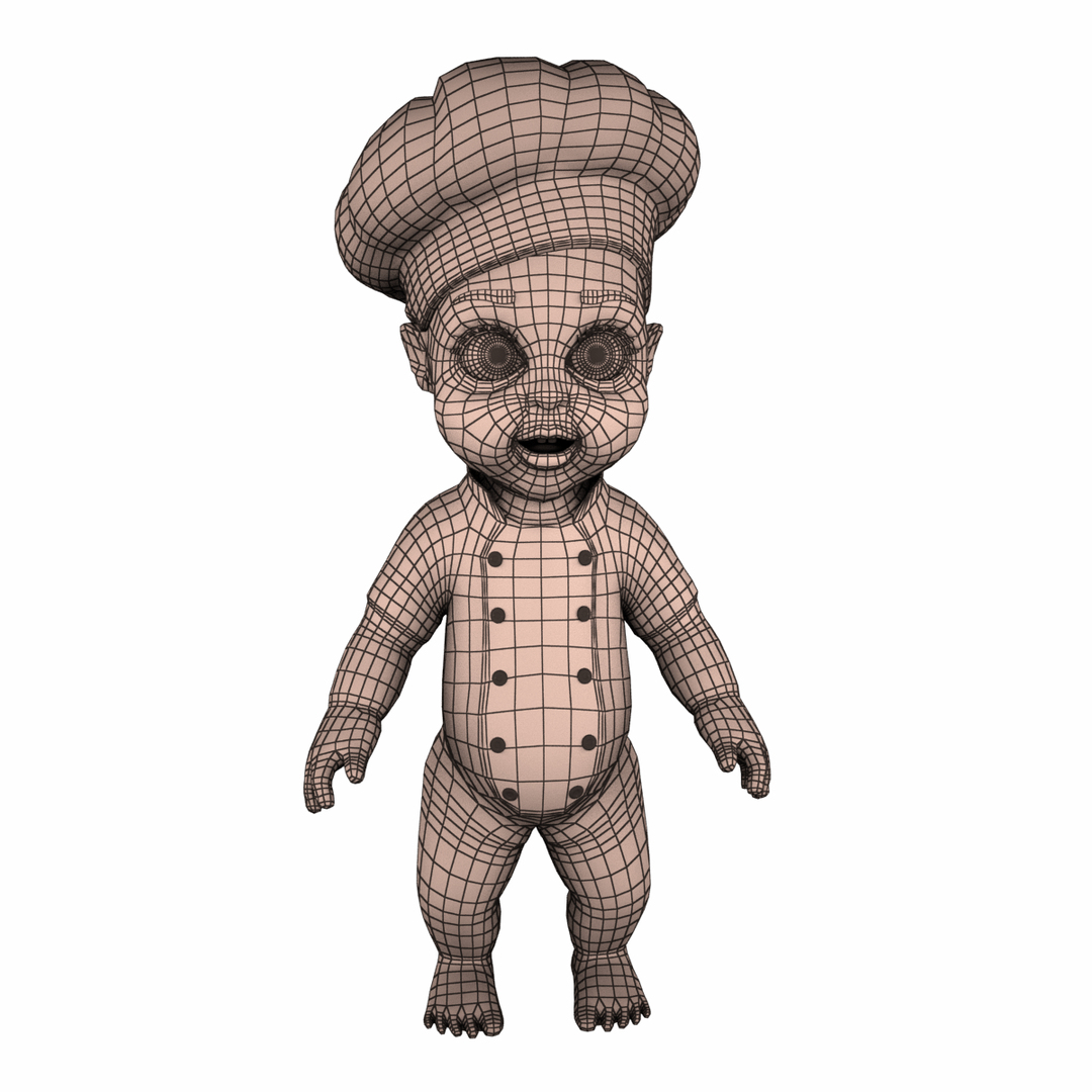 Max Cartoon Baby Character Rigging