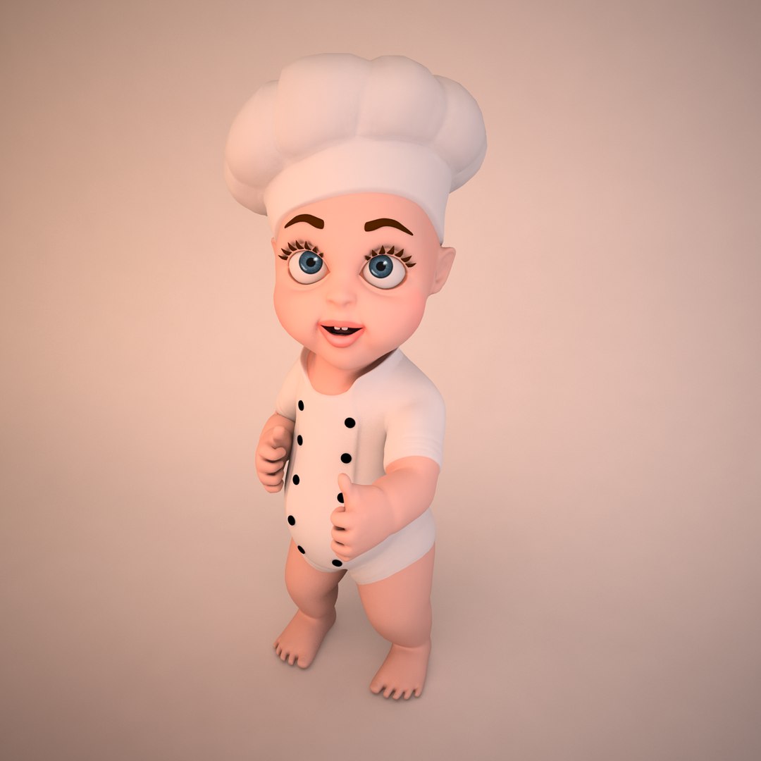 Max Cartoon Baby Character Rigging