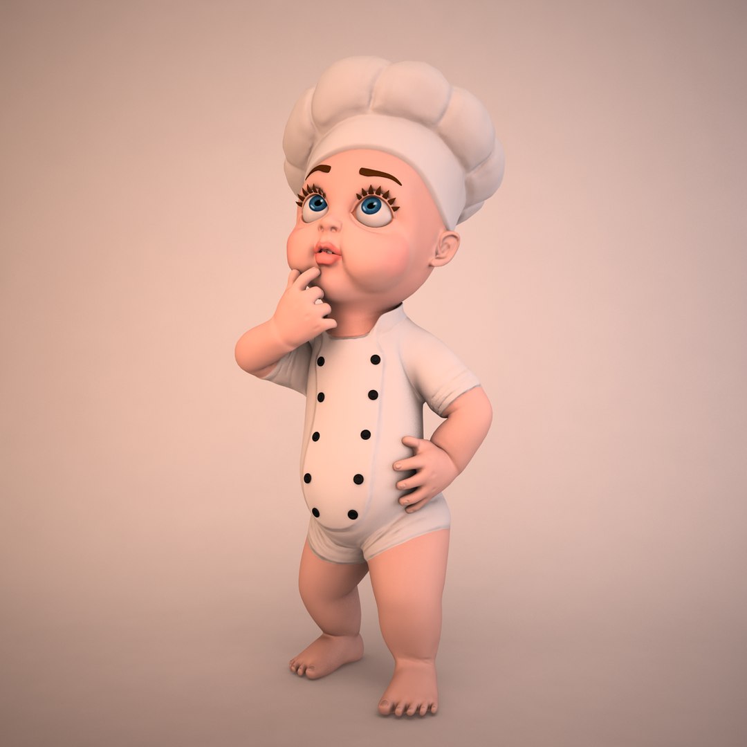 Max Cartoon Baby Character Rigging