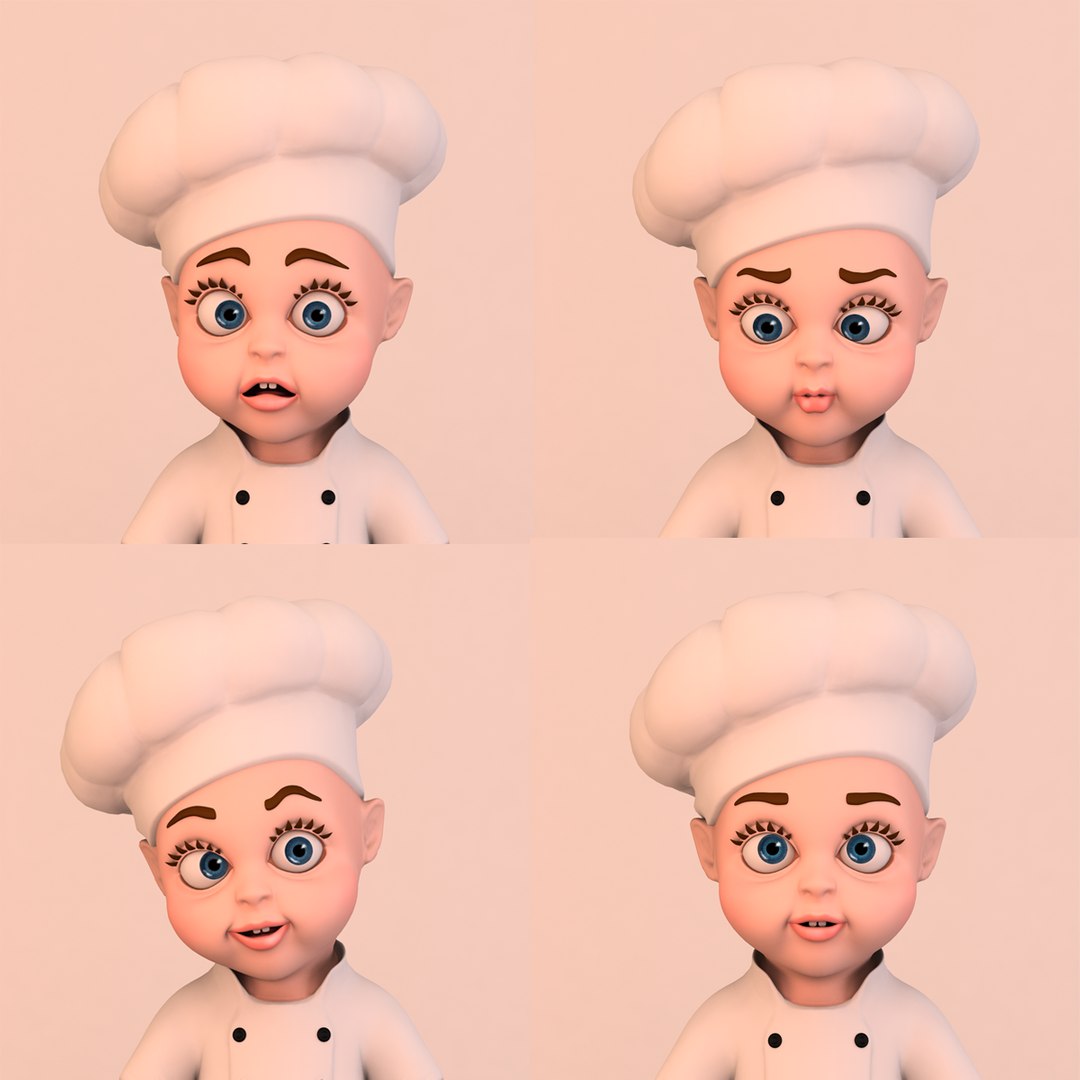 Max Cartoon Baby Character Rigging