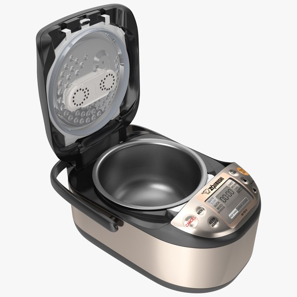 3D Zojirushi Rice Cooker Stainless Dark Gray - TurboSquid 1830006