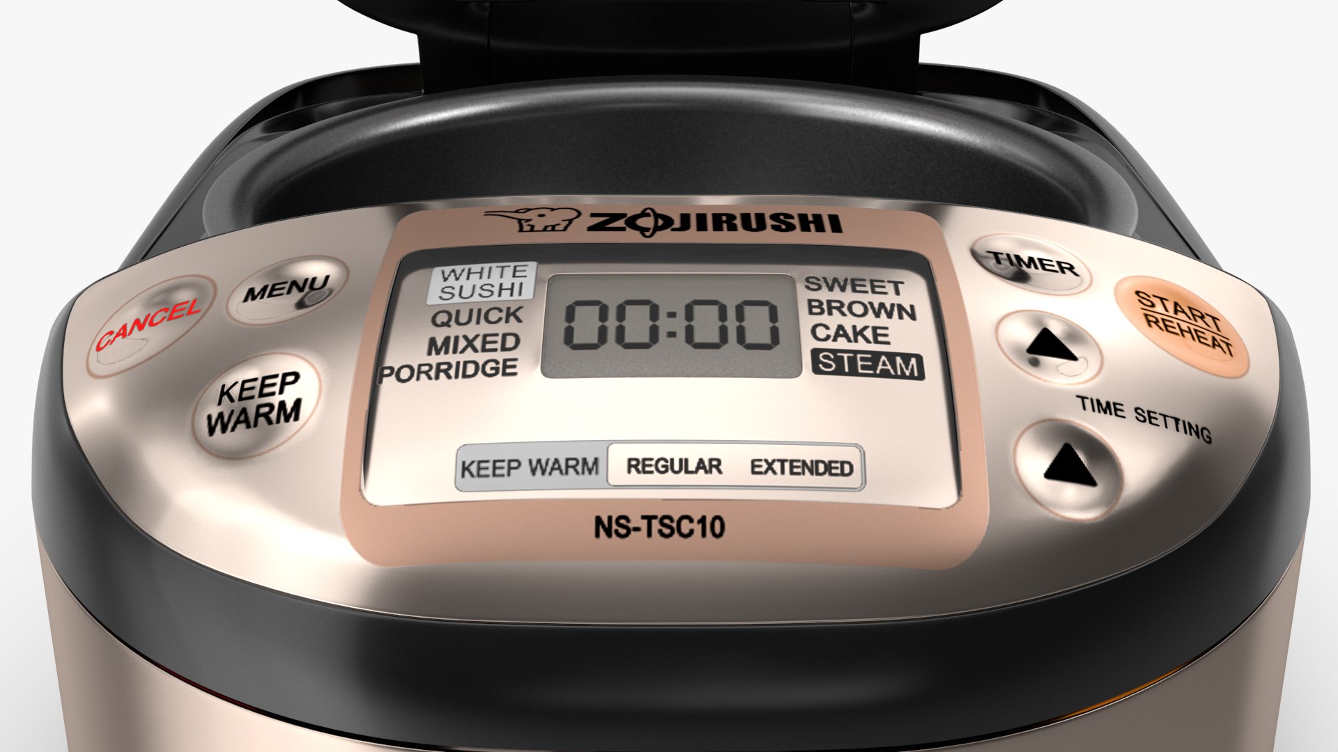 3D Zojirushi Rice Cooker Stainless Dark Gray - TurboSquid 1830006